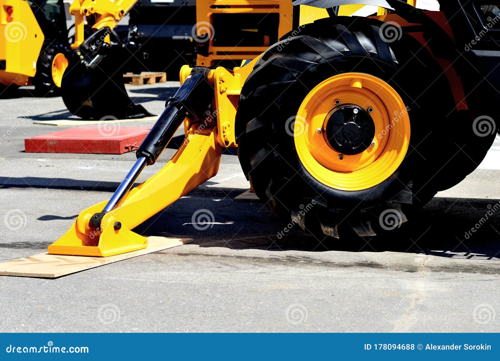 New Equipment for Transportation and Special Work Stock Photo - Image ...