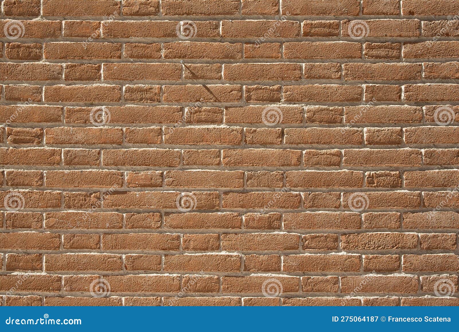 New Exposed Brick Wall without Plaster with Fired Clay Bricks and ...