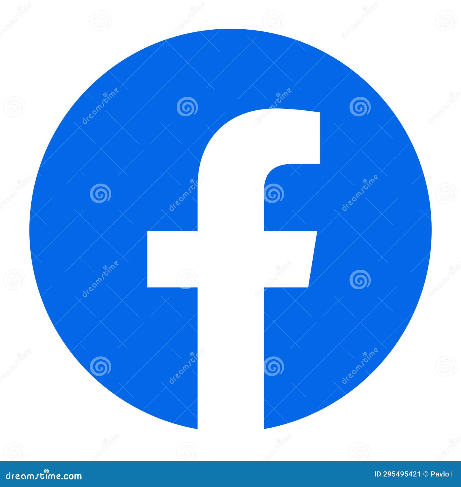 New Facebook Logo, Facebook Icon Circle Button Cartoon Vector ...