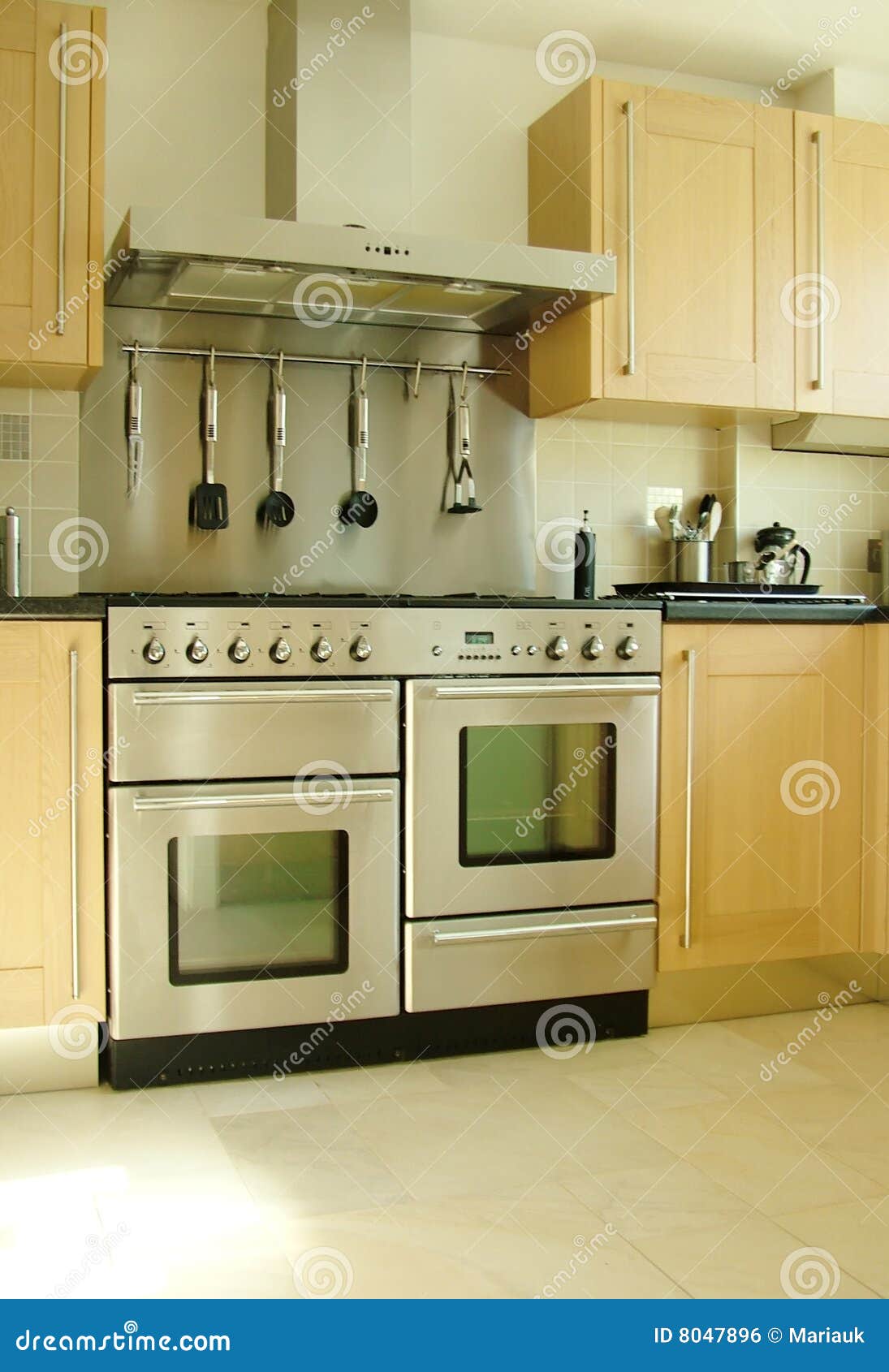 New fitted kitchen stock photo. Image of natural, double - 8047896
