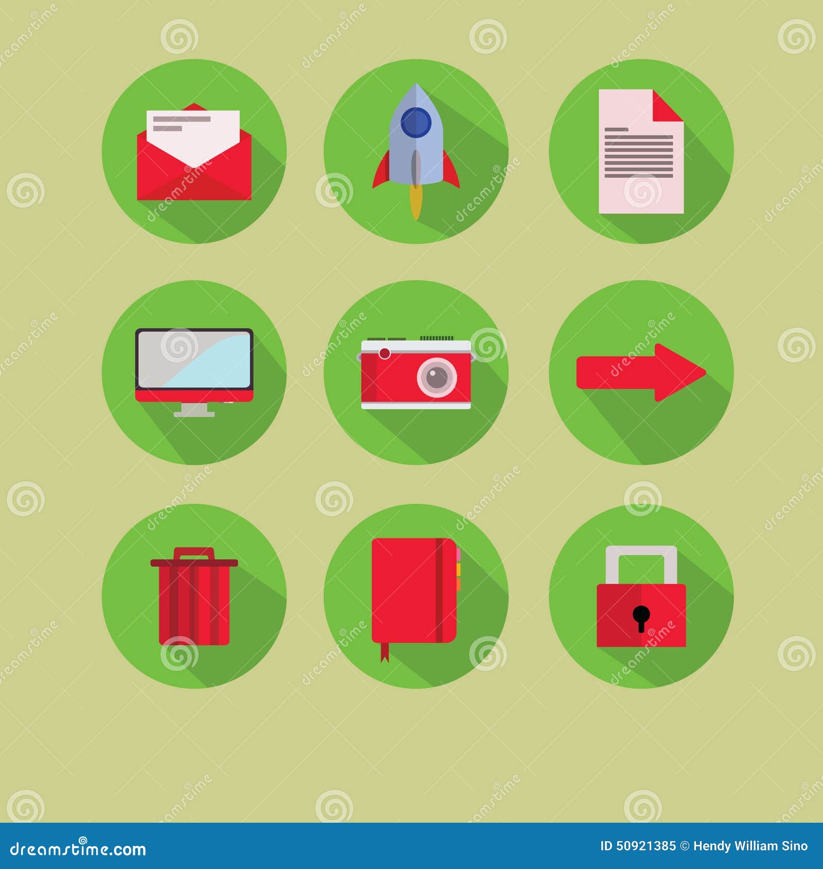 New flat icon green red stock vector. Illustration of object - 50921385