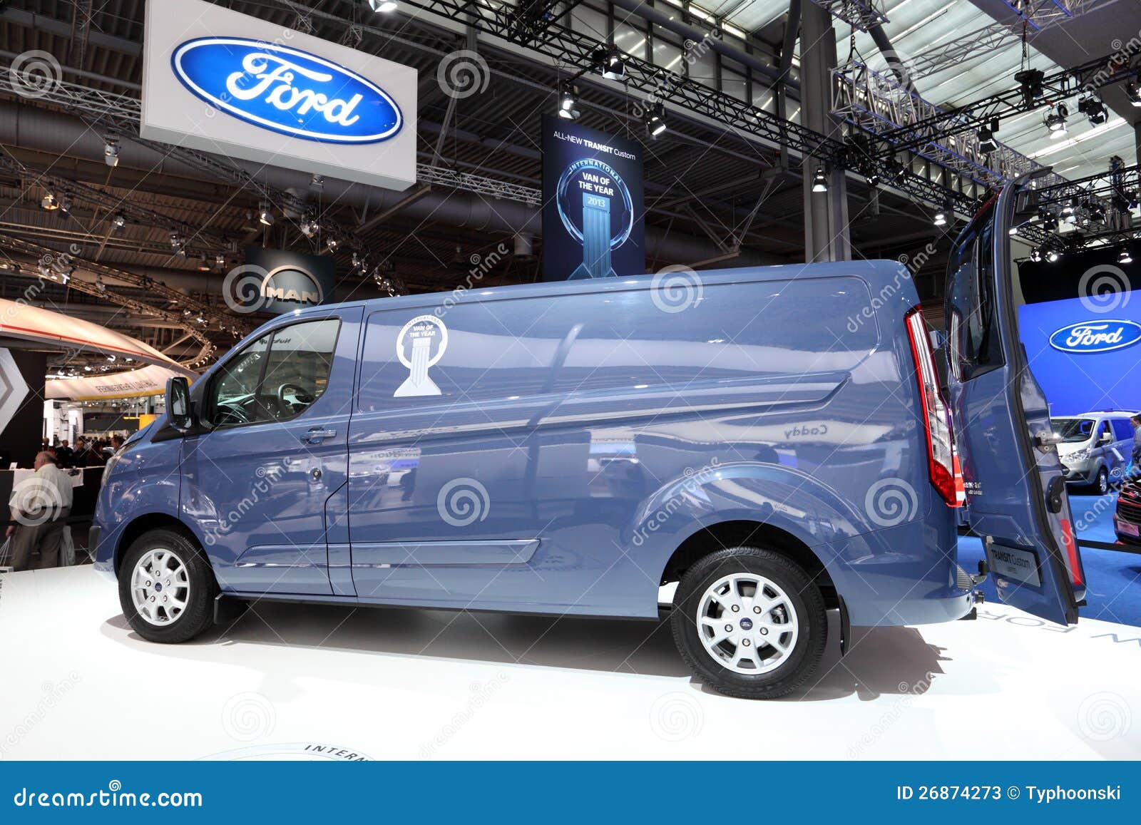 New Ford Transit Van editorial stock photo. Image of show - 26874273