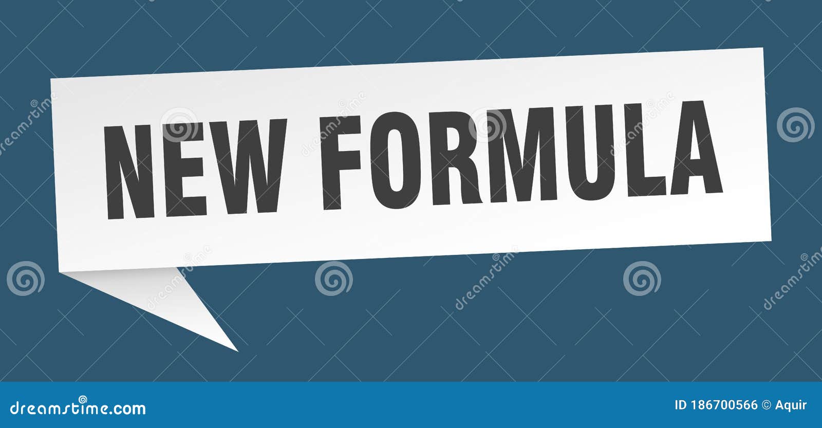 New Formula Banner. New Formula Speech Bubble Stock Vector ...