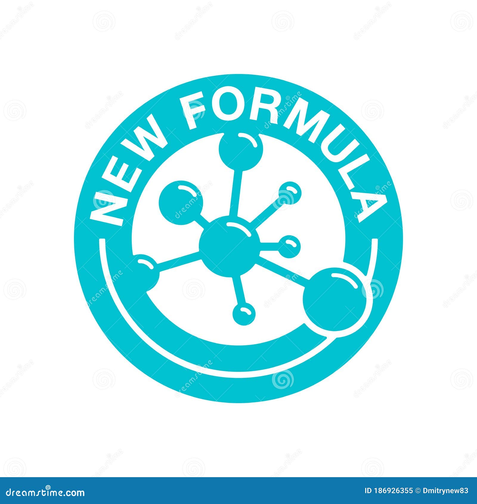 New Formula Stamp with Molecular Cell Inside Stock Vector ...