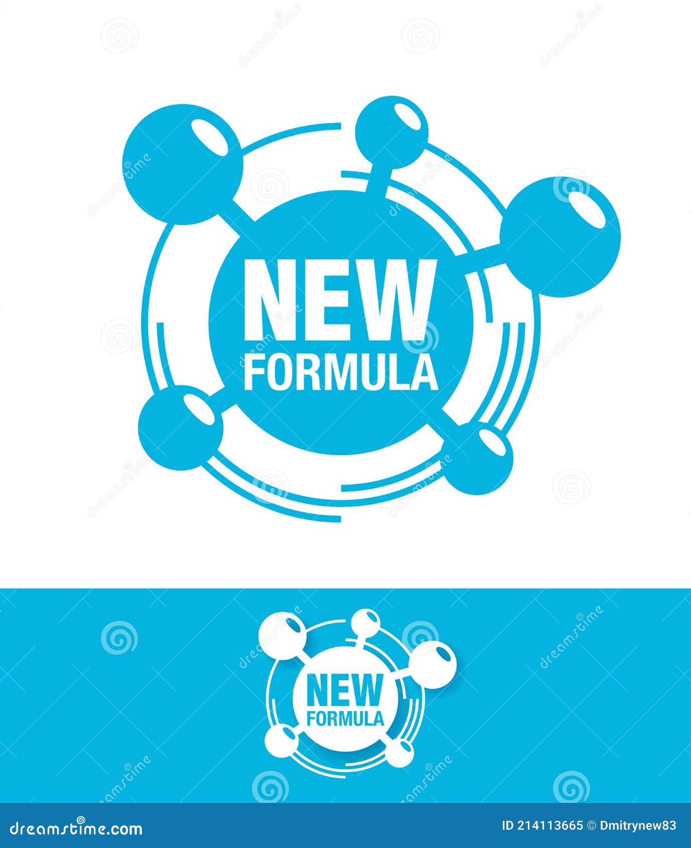 New Formula Stamp with Molecular Cell Inside Stock Illustration ...