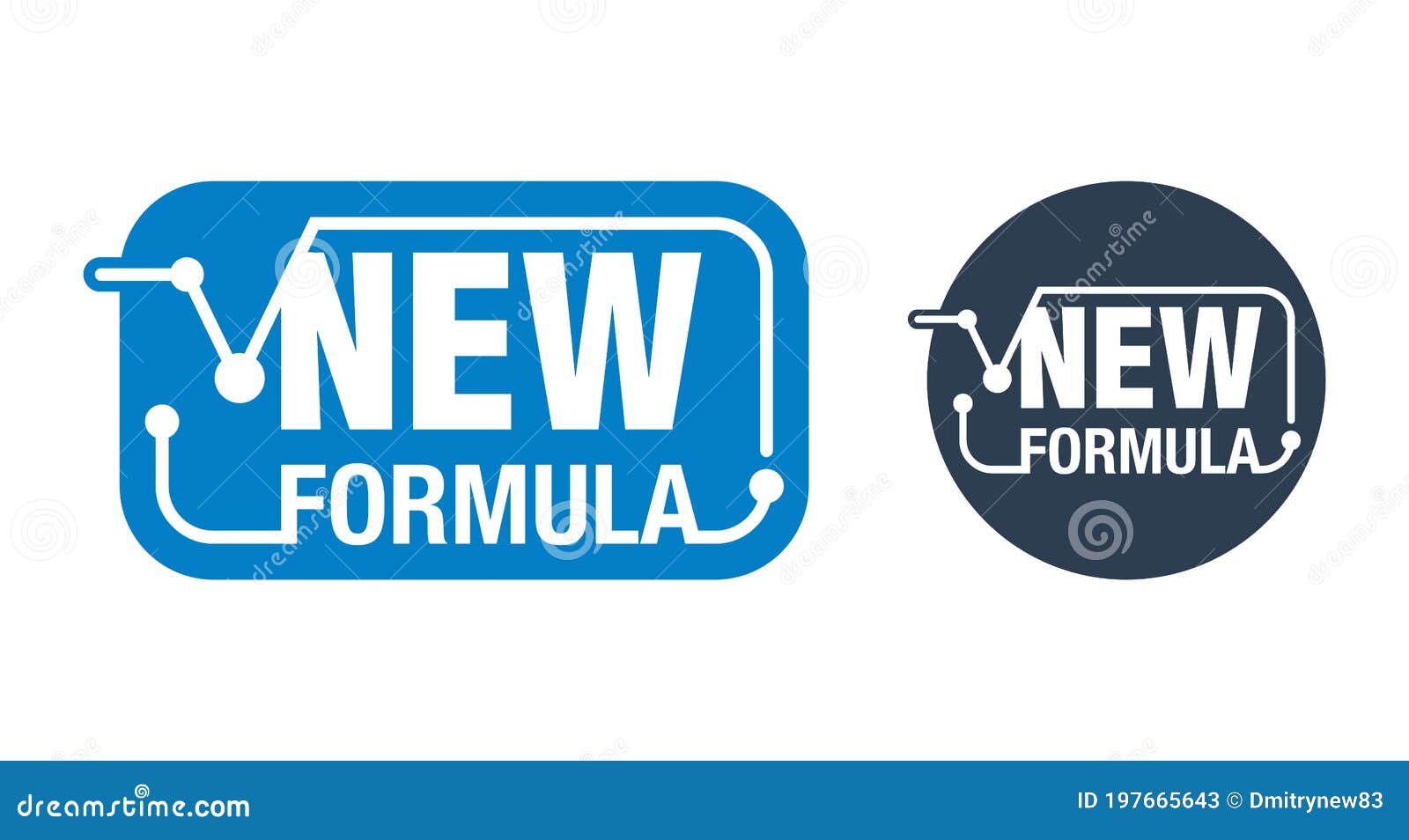 New Formula Stamp in Modern Rounded Frame Stock Vector - Illustration ...