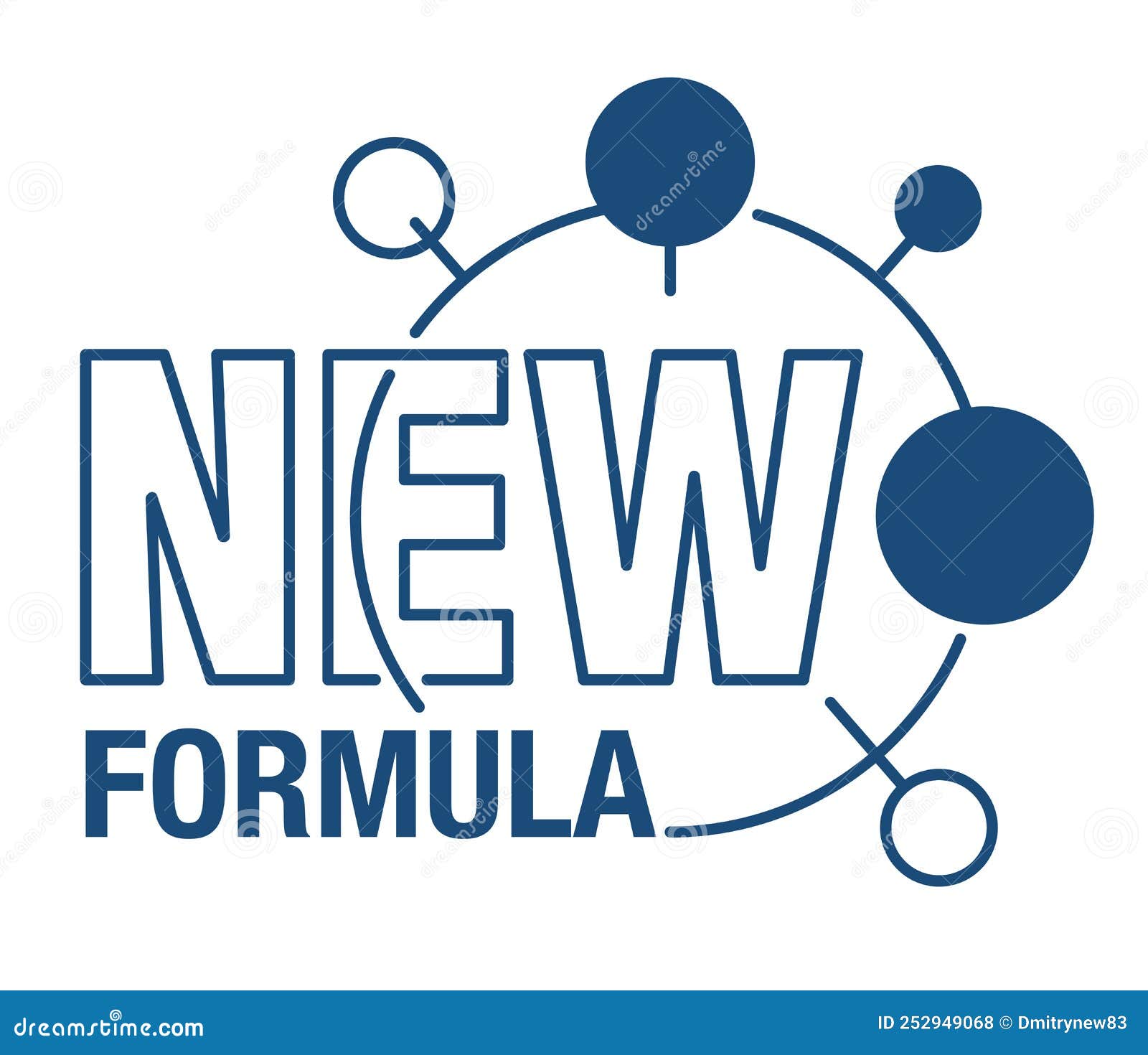 New Formula Stamp with in Thin Line Stock Vector - Illustration of ...