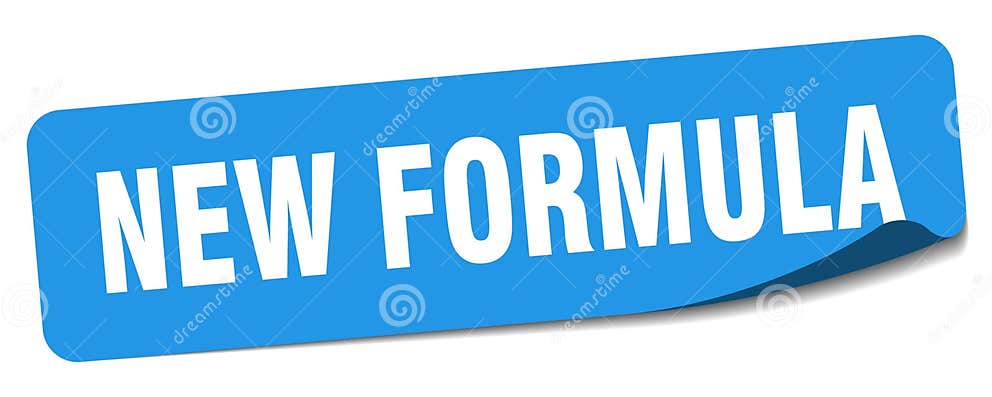 New Formula Sticker. New Formula Label Stock Vector - Illustration of ...