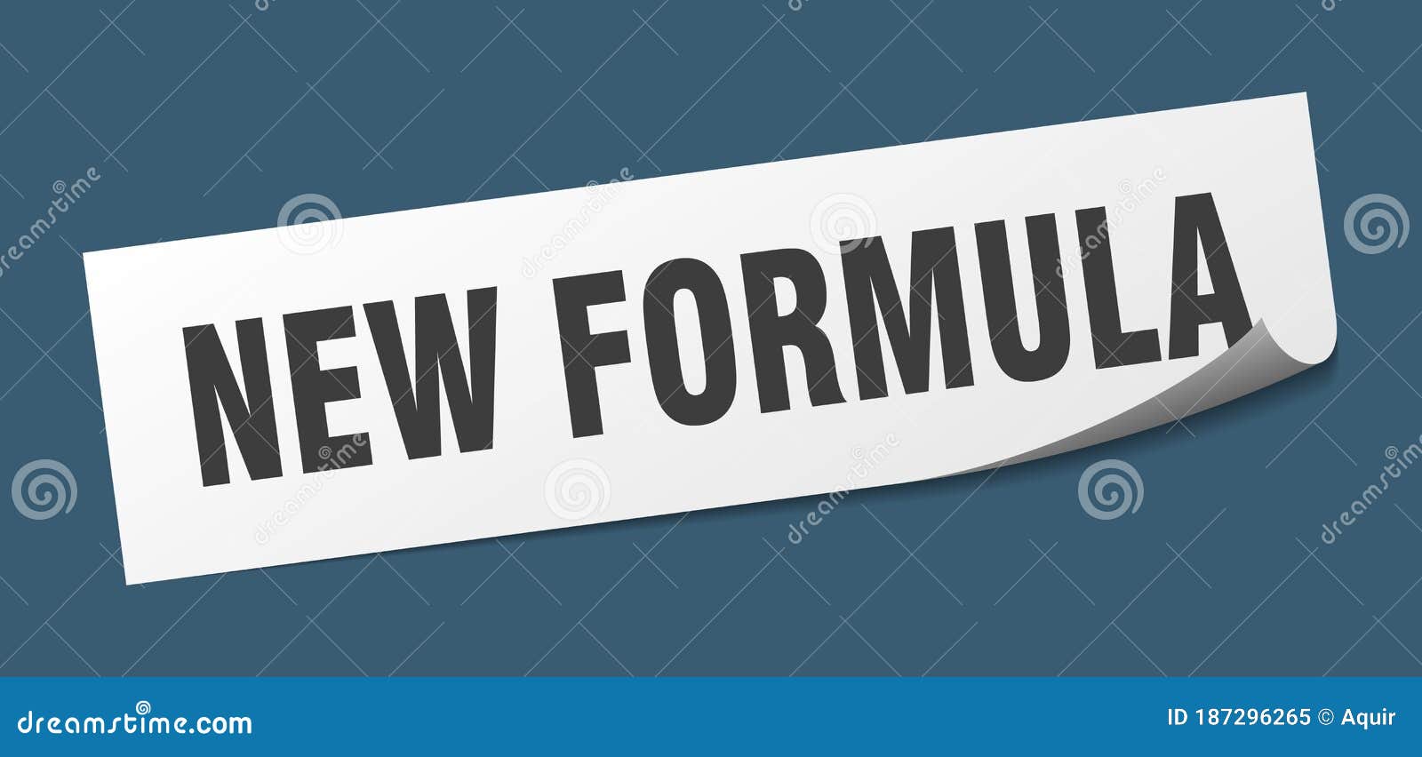 New Formula Sticker. New Formula Square Isolated Sign Stock Vector ...