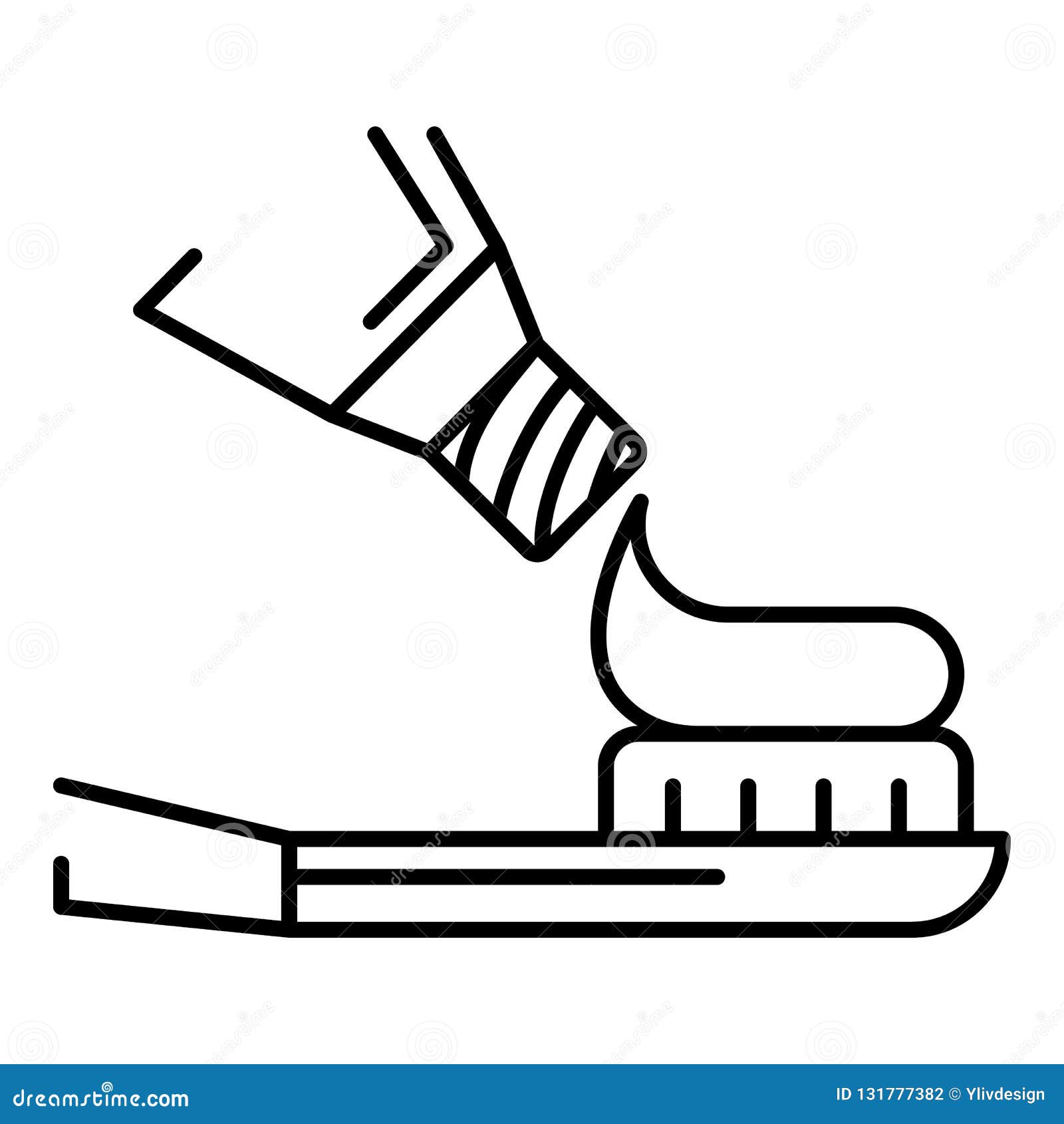 New Formula Toothpaste Icon, Outline Style Stock Vector - Illustration ...