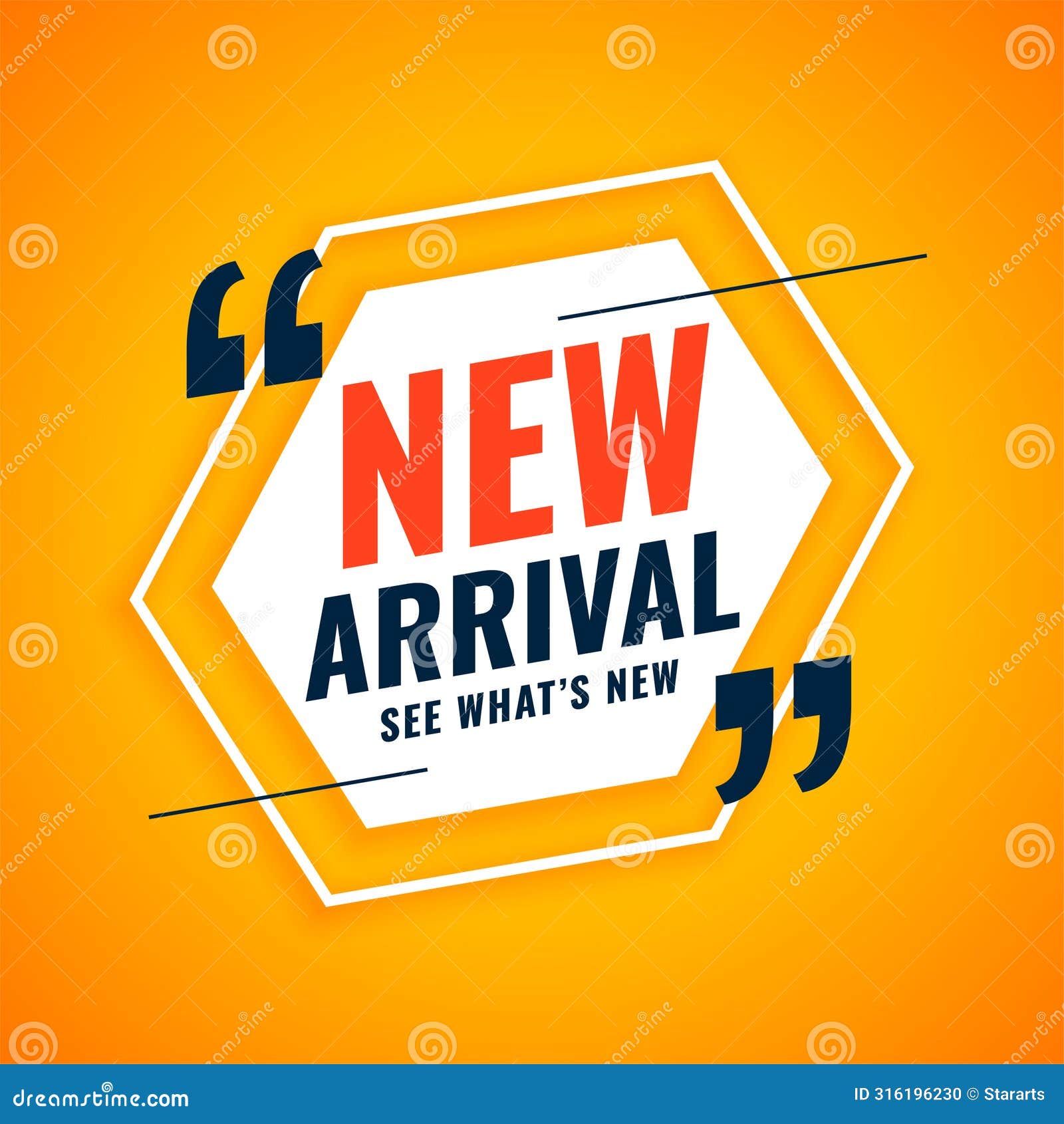 New and Fresh Arrival Promo Background in Modern Style Stock Vector ...