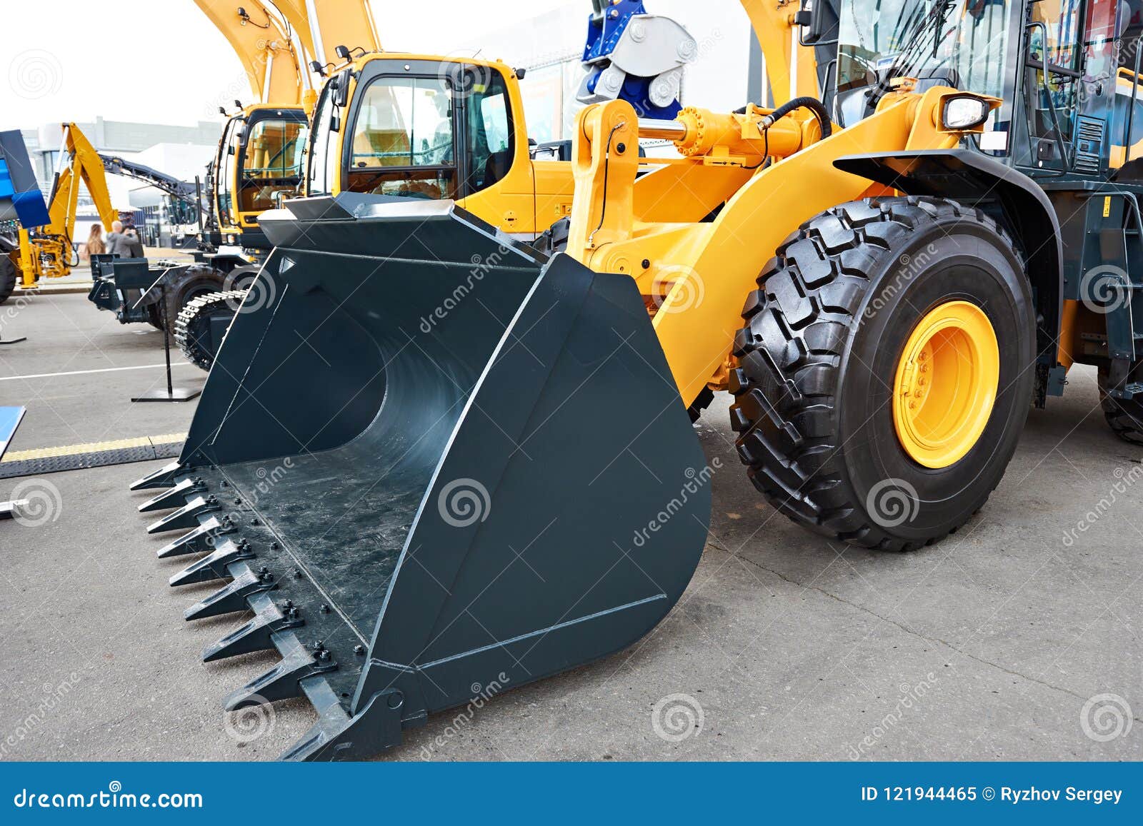 Loader Bucket And Lift Platform Stock Photography | CartoonDealer.com ...