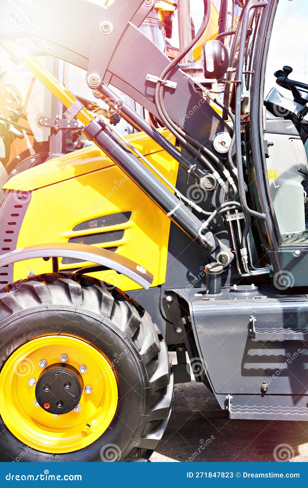 New front loader stock image. Image of power, bulldozer - 271847823