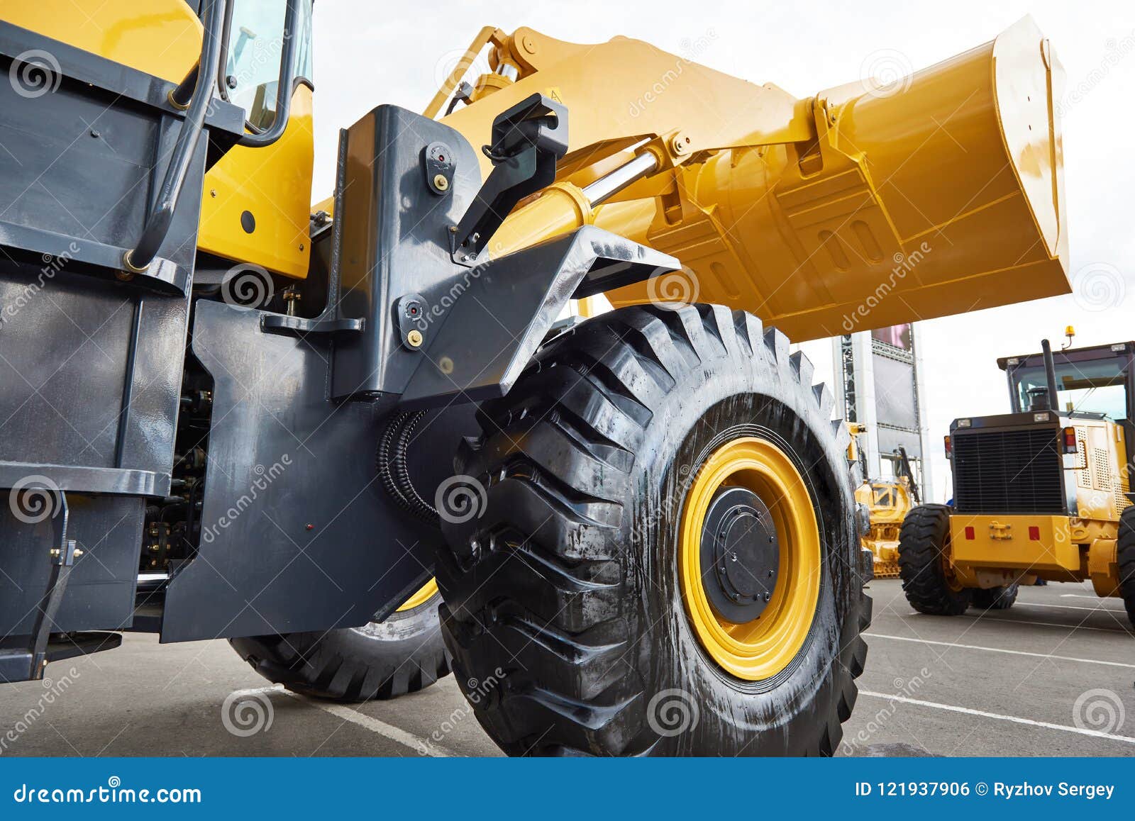 New front loader stock photo. Image of scoop, bulldozer - 121937906