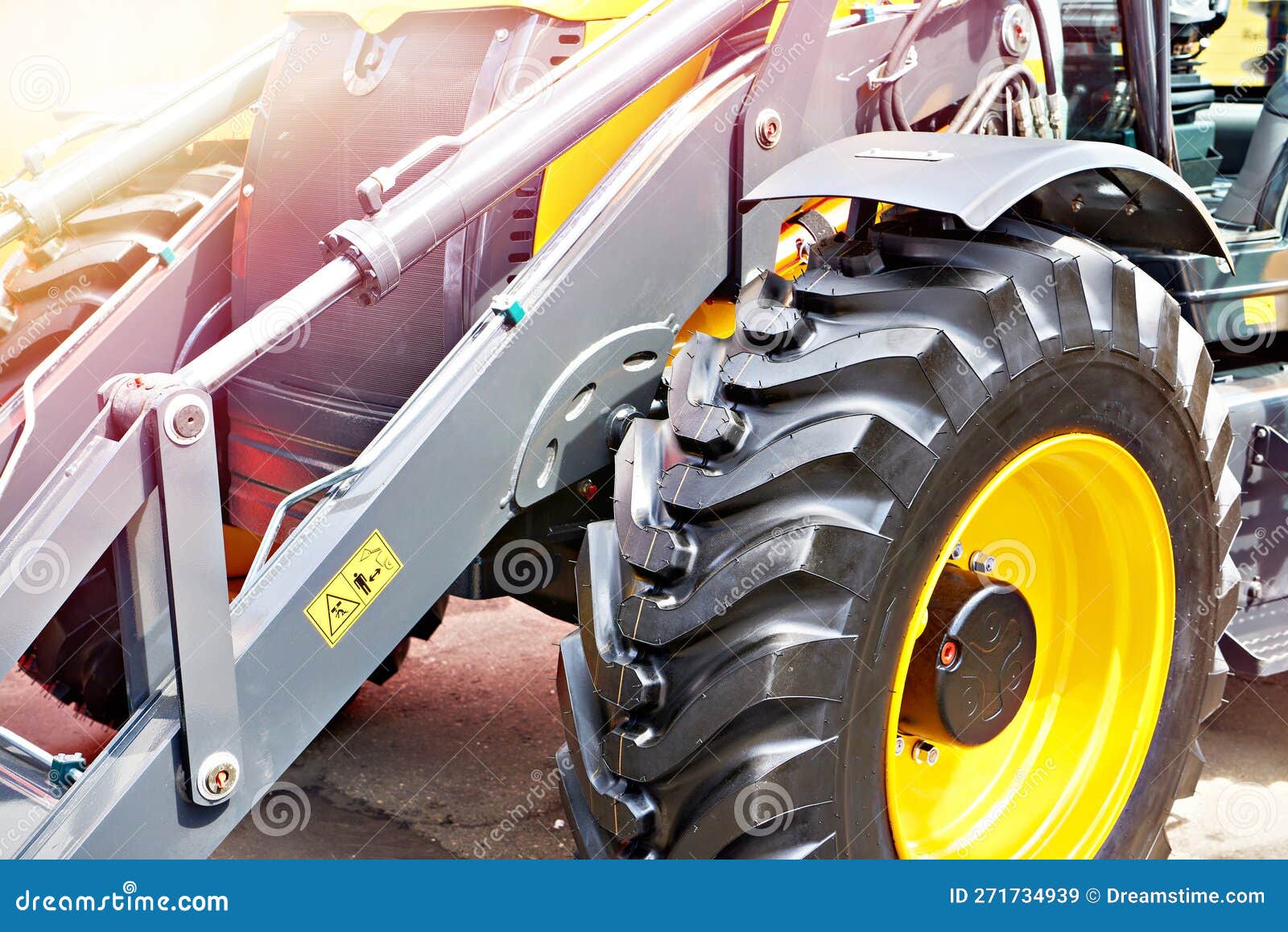 New front loader trucks stock image. Image of tractor - 271734939