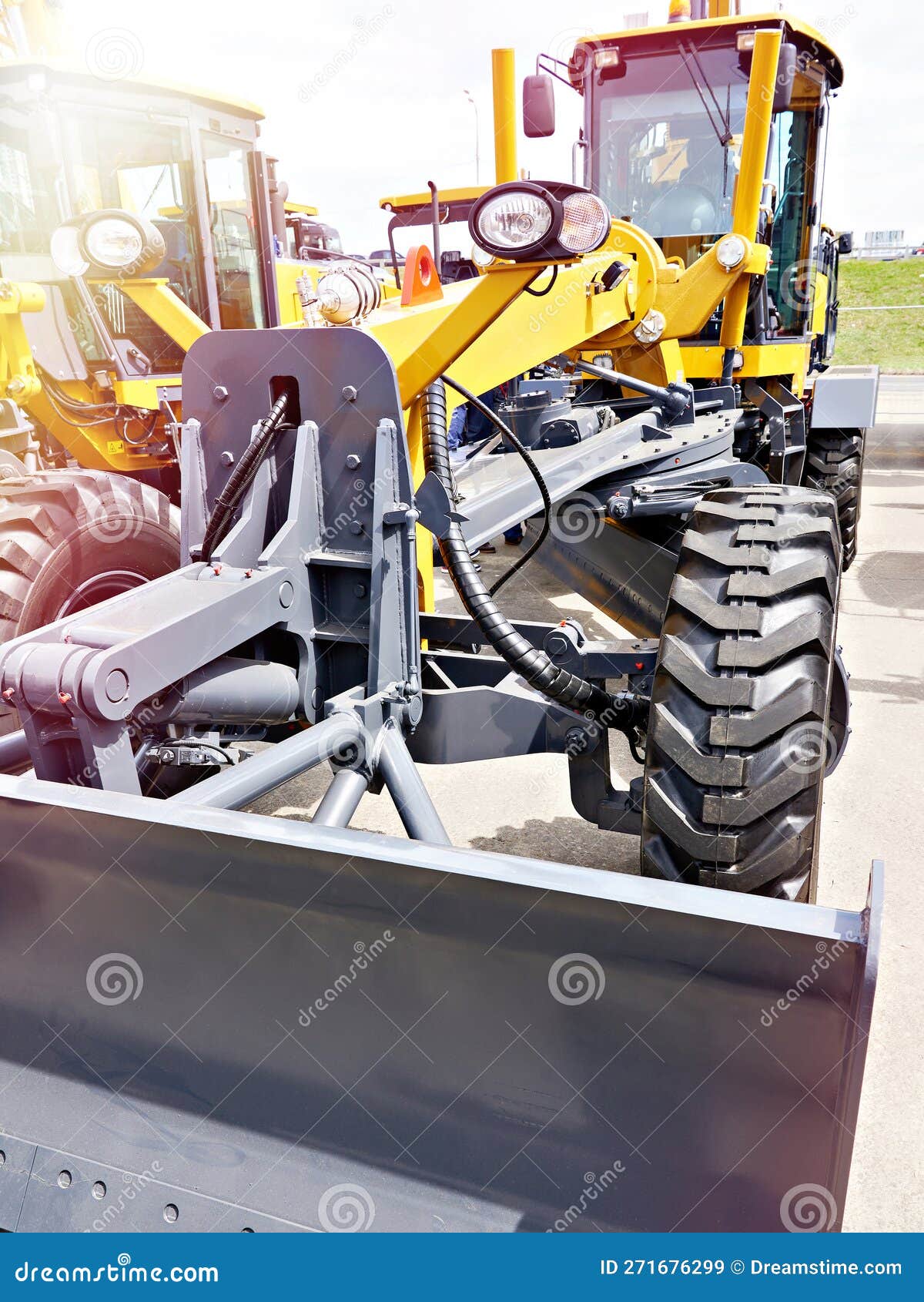 New front loader stock image. Image of loader, transport - 271676299