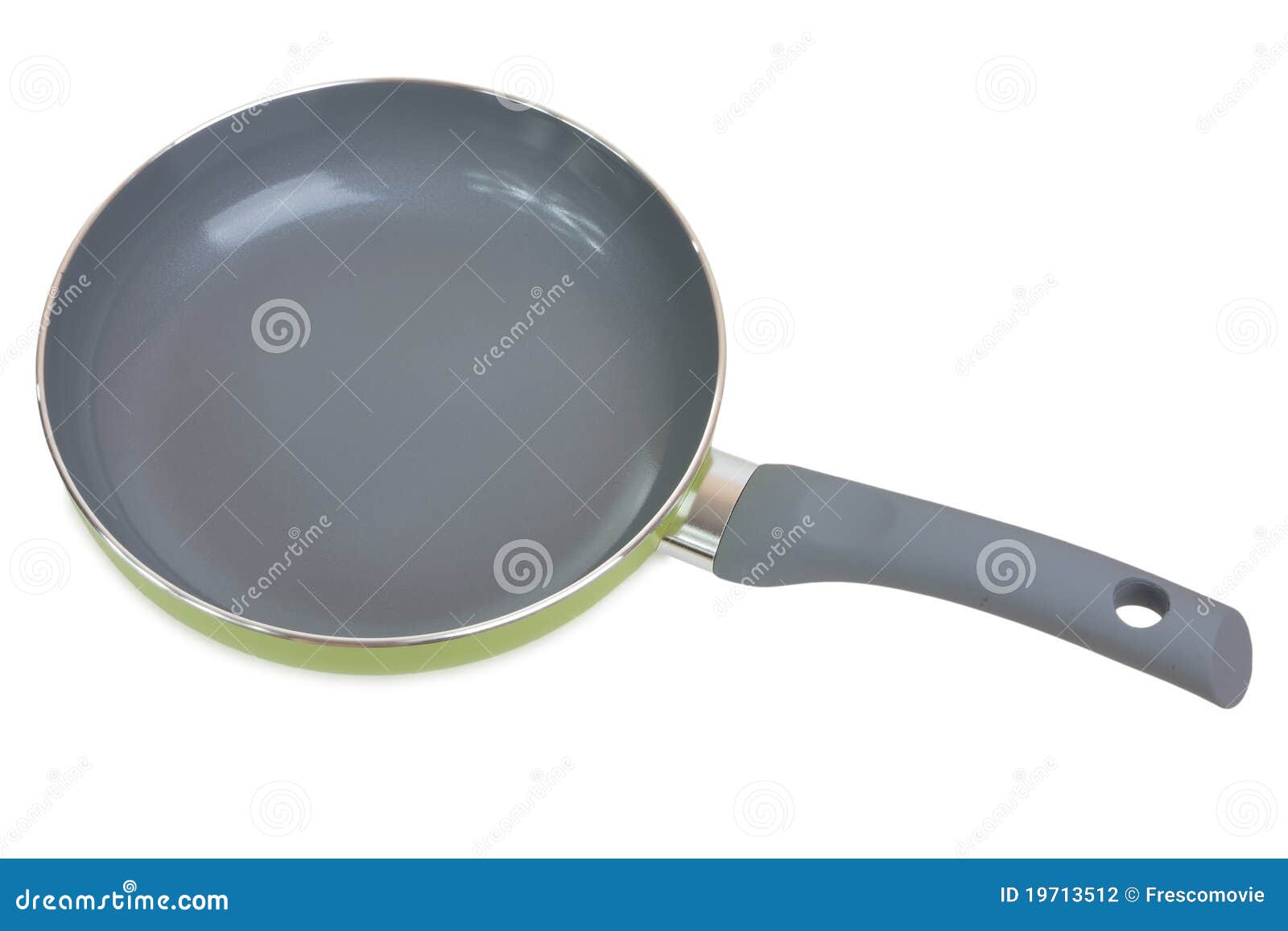 New frying pan. stock photo. Image of saucepan, handle - 19713512