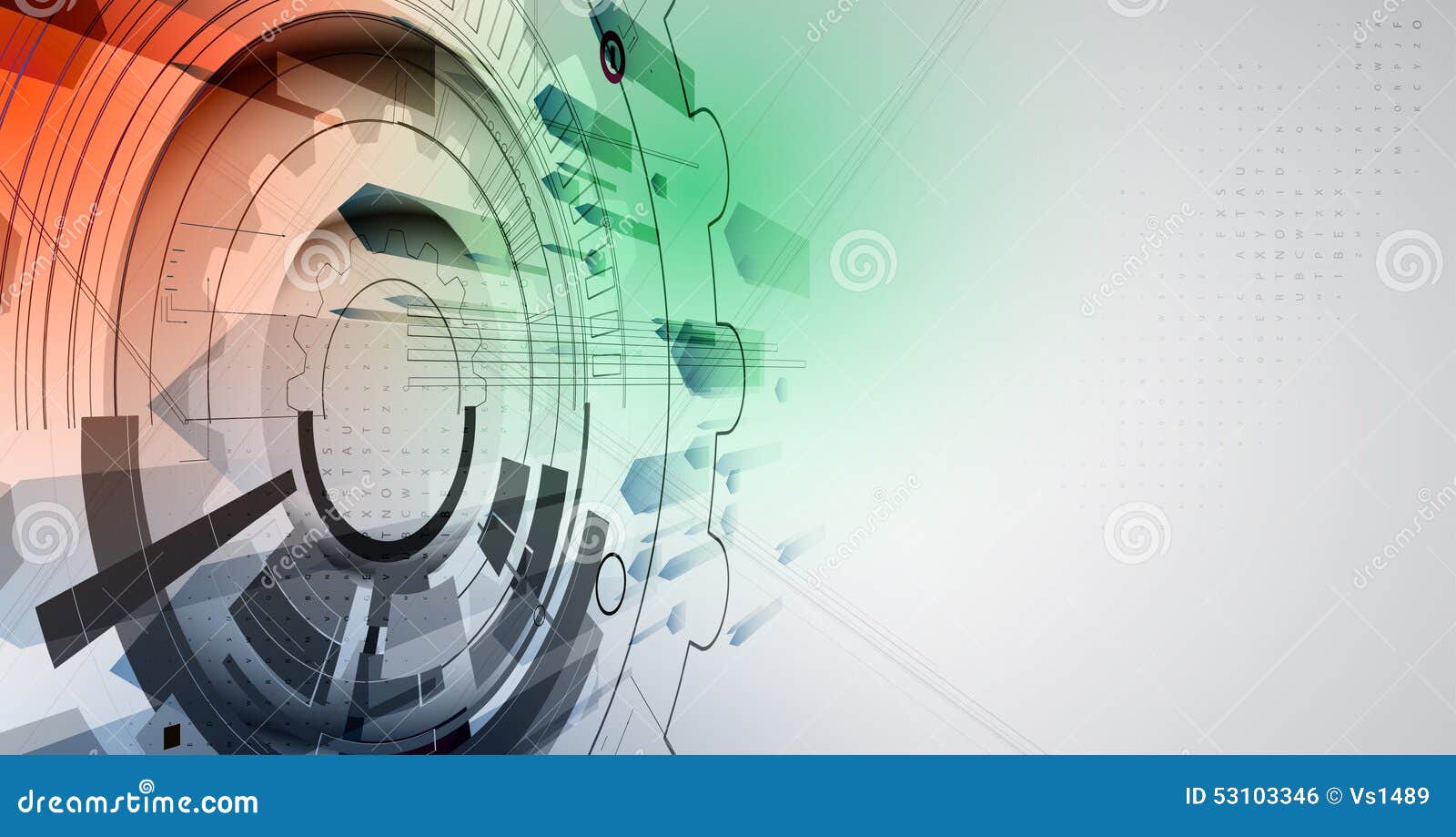 New Future Technology Concept Abstract Background Stock Vector ...