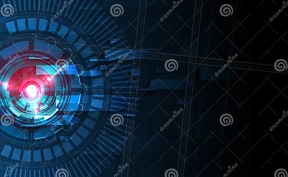 New Future Technology Concept Abstract Background Stock Vector ...