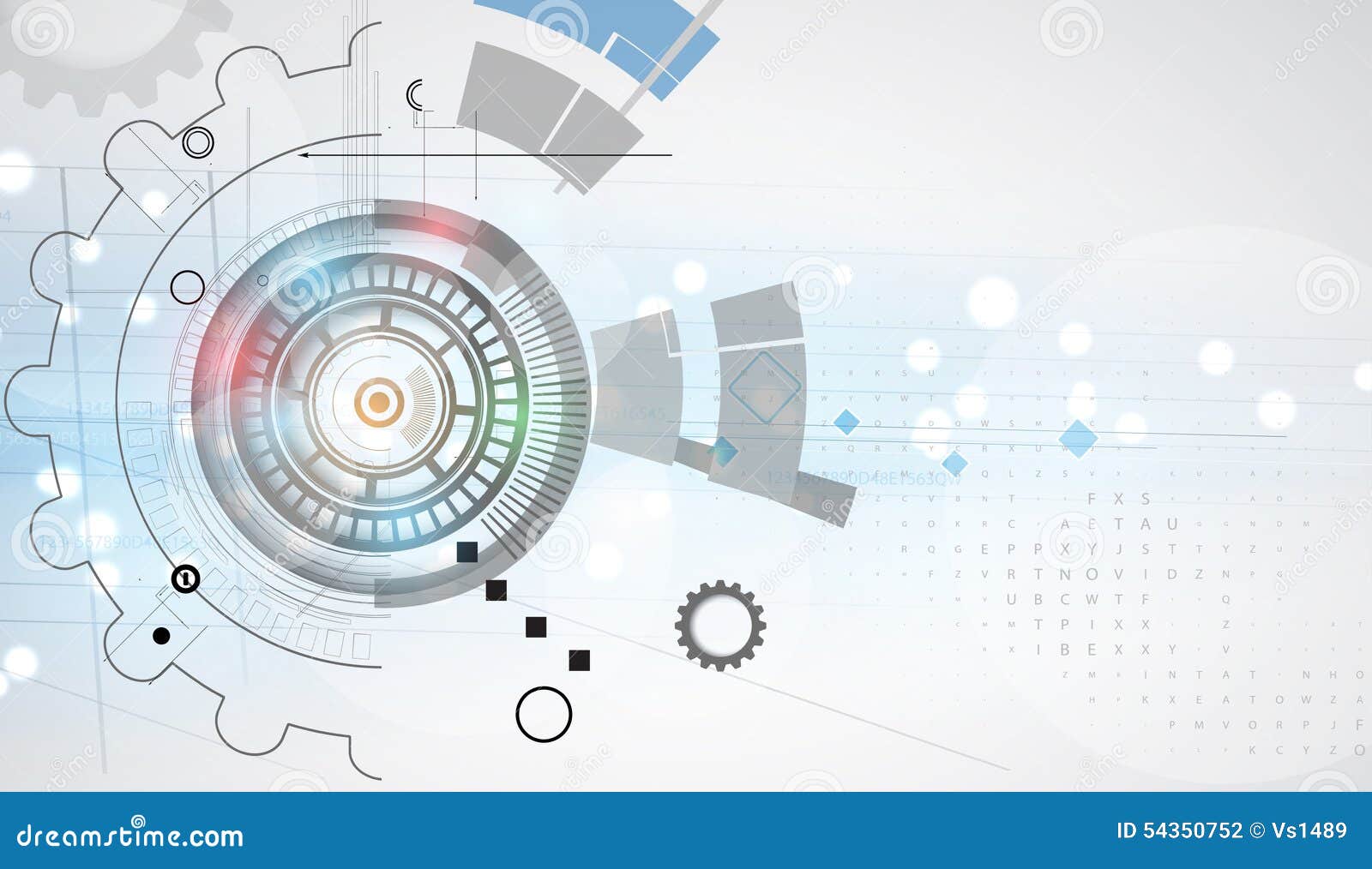 New Future Technology Concept Abstract Background Stock Vector ...