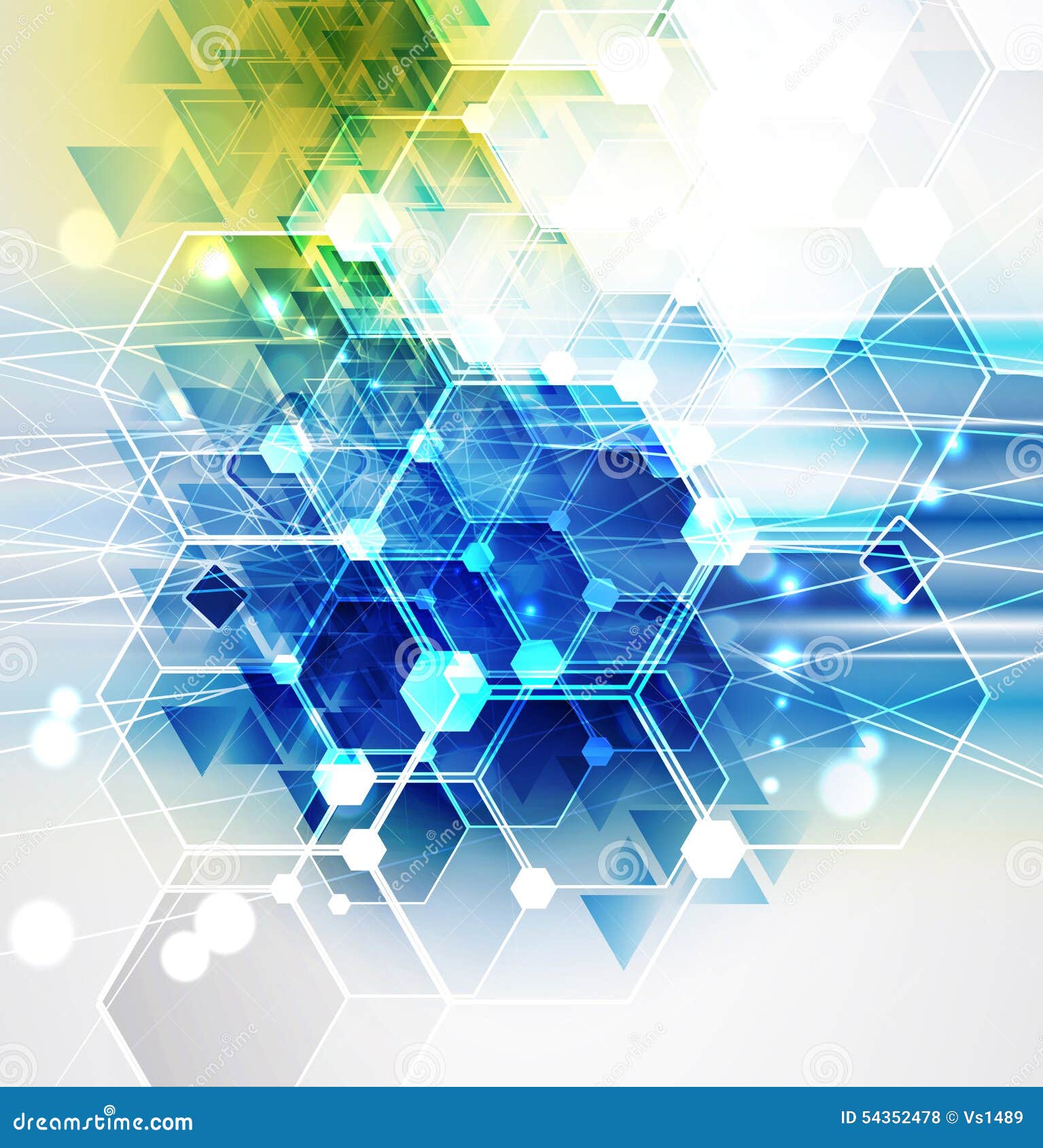 New Future Technology Concept Abstract Background Stock Vector ...