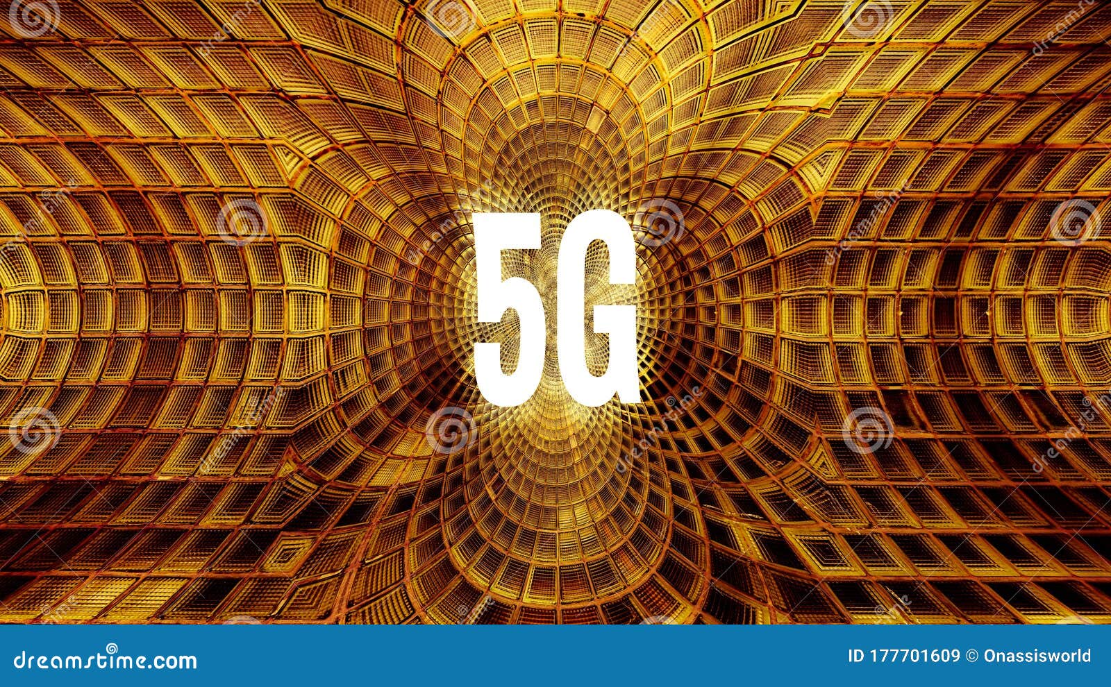 The New 5G Telecommunications Network Stock Illustration - Illustration ...