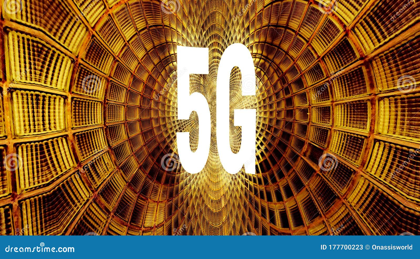The New 5G Telecommunications Network Stock Illustration - Illustration ...