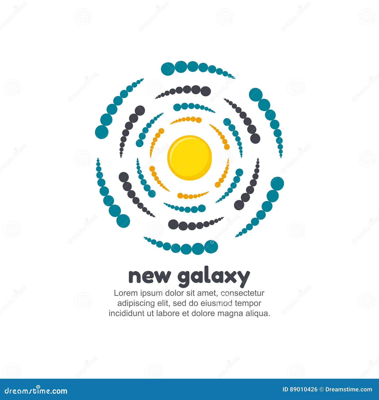 New galaxy logo template stock vector. Illustration of cartoon - 89010426