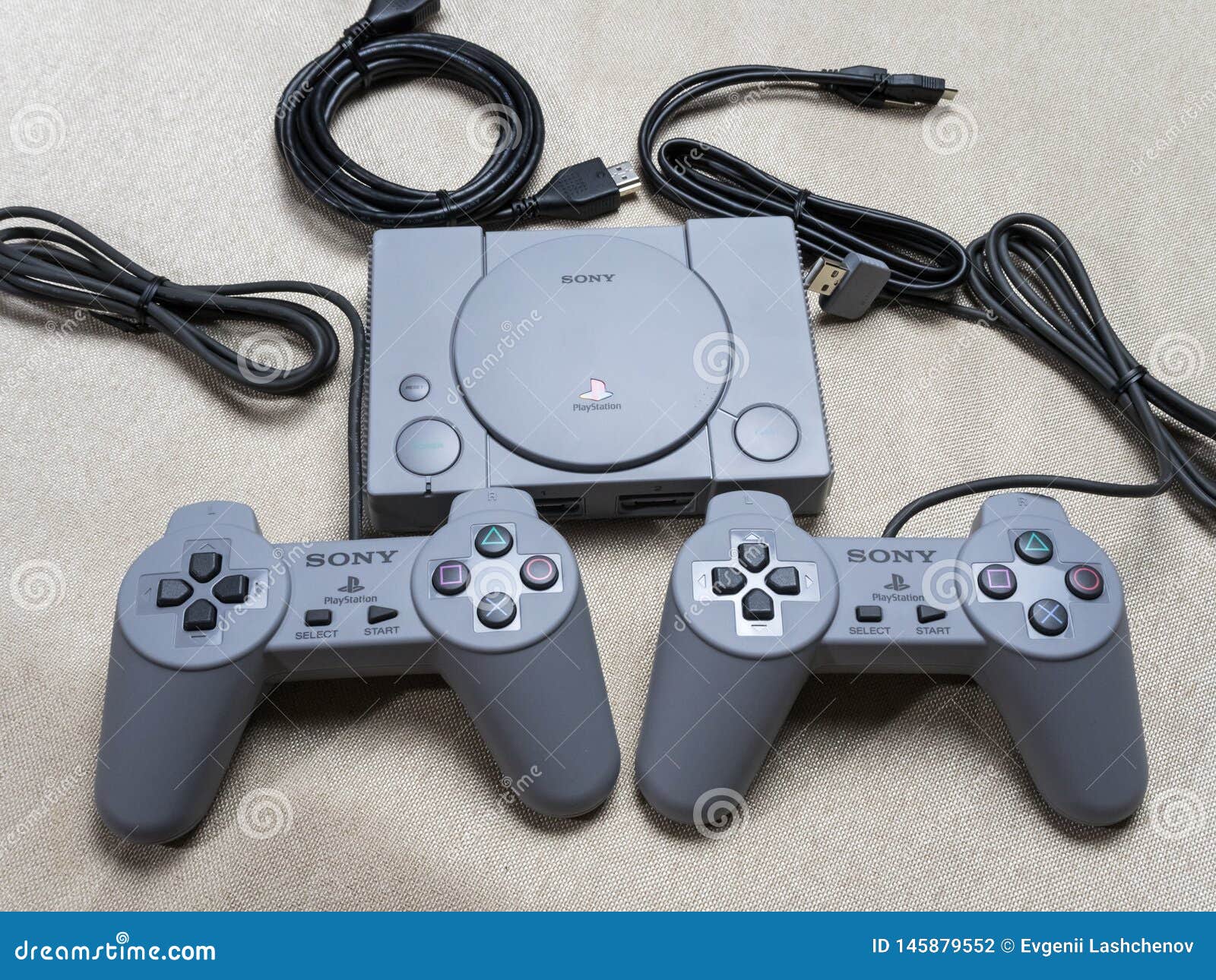 New Game Console Sony PlayStation with Joysticks 07 04 2019 Editorial ...