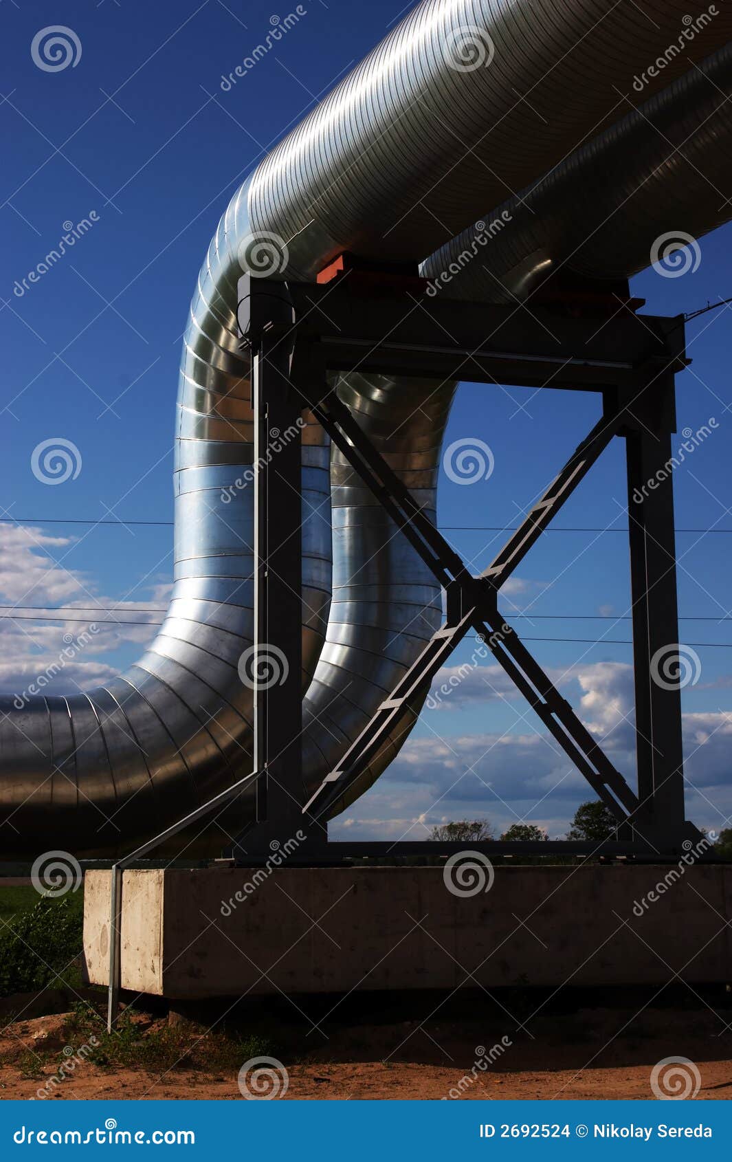 New gas main stock photo. Image of pipe, industry, aqueduct - 2692524
