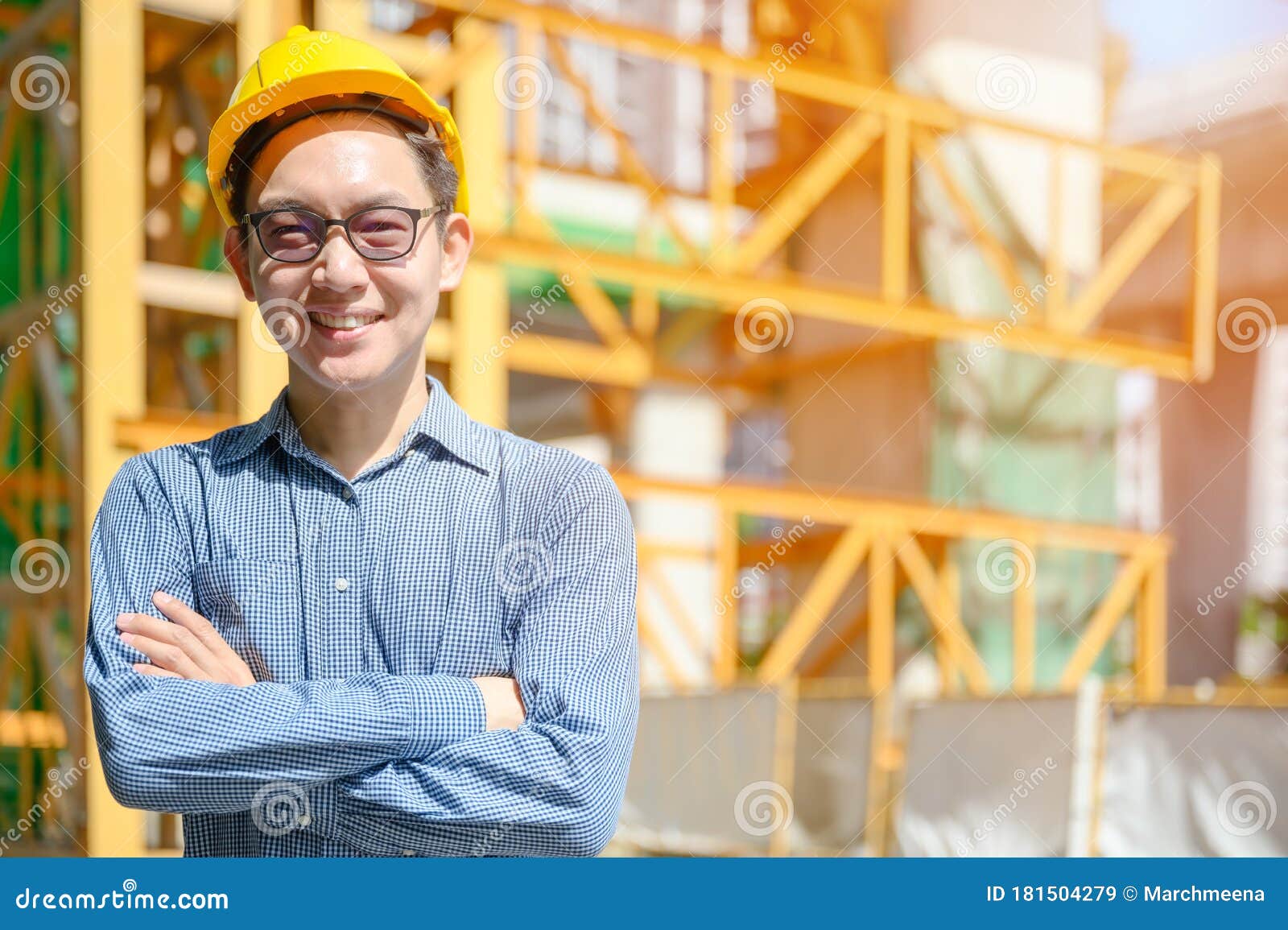 New Generation of Asian Engineers are Working on the Construction Site ...