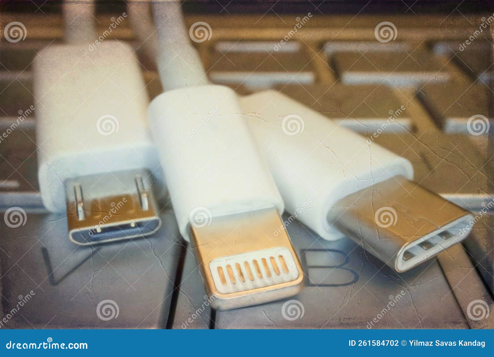New Generation Electronic Device Adapter Connectors Stock Photo - Image ...