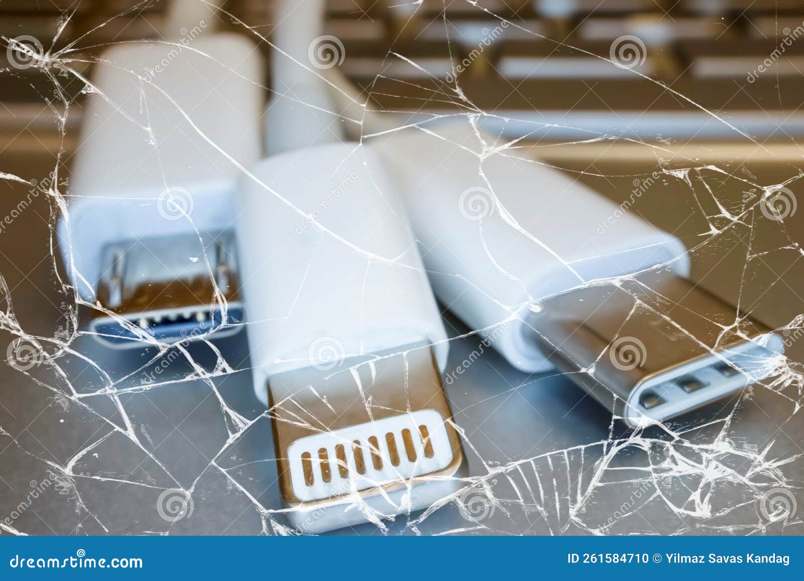New Generation Electronic Device Adapter Connectors Stock Photo - Image ...