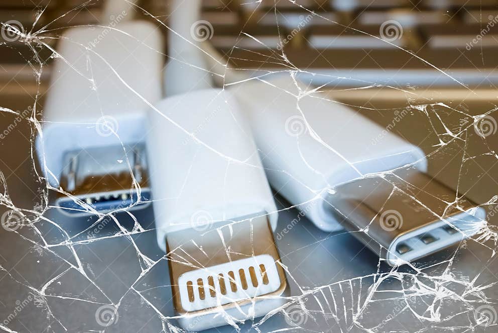 New Generation Electronic Device Adapter Connectors Stock Photo - Image ...