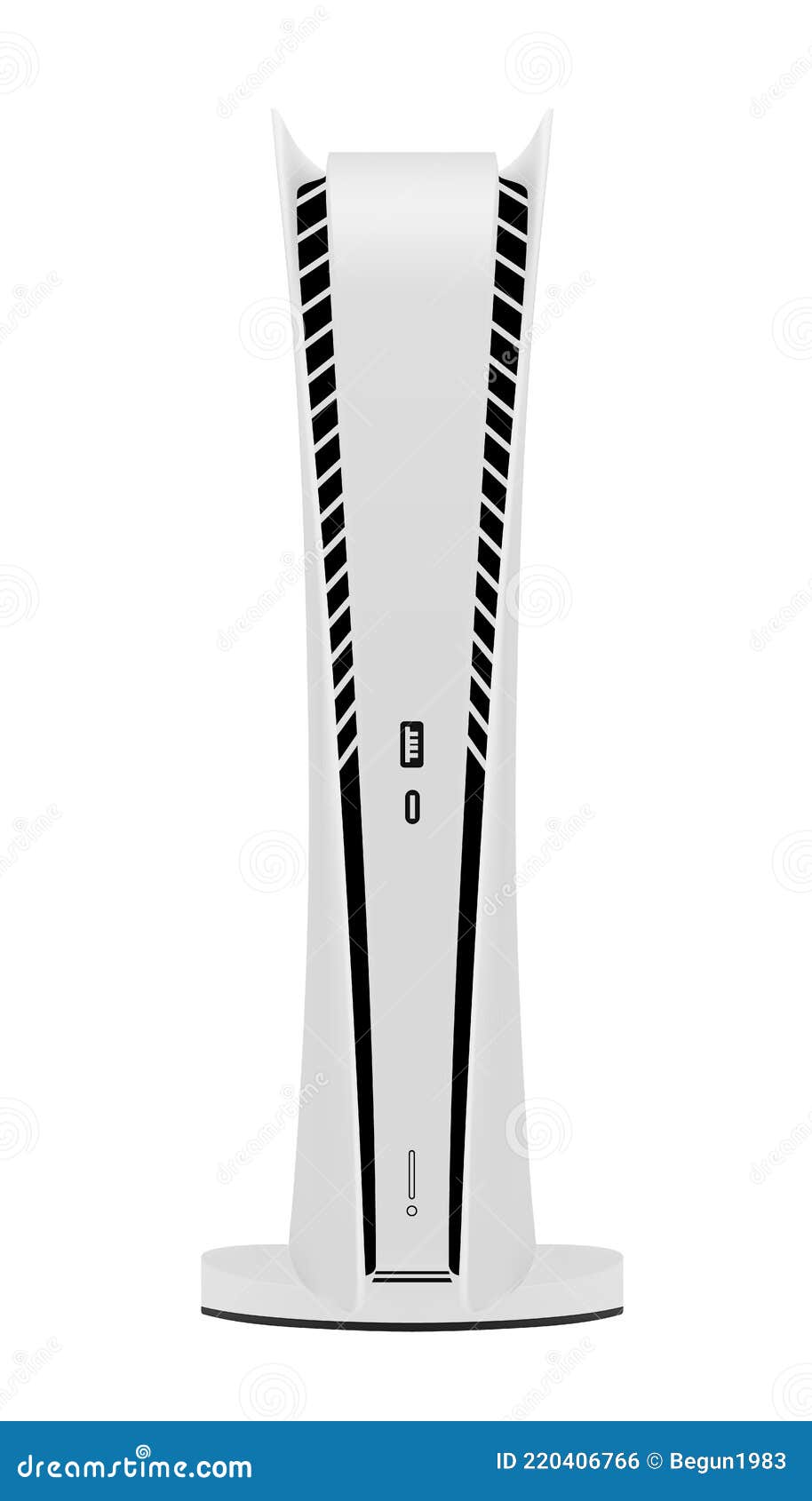 A New Generation Game Console in Vector on a White Background. Stock ...