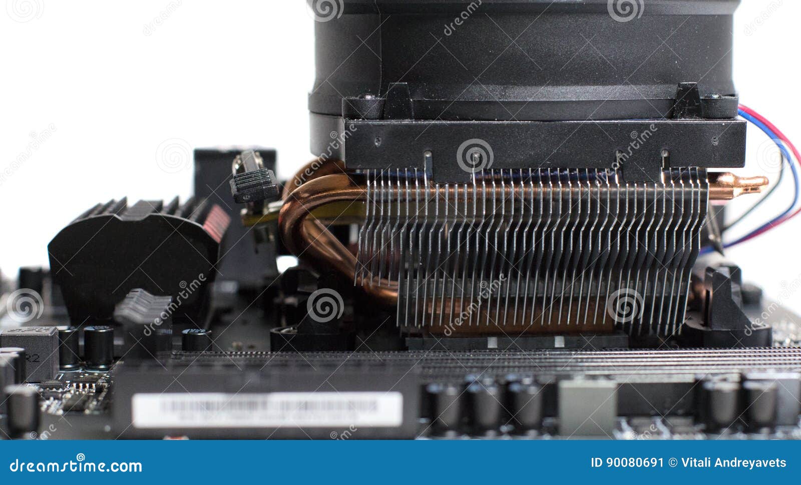 A New Generation of Motherboards with Cooling Stock Image - Image of ...