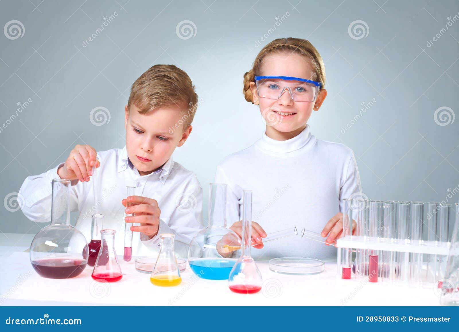 New Generation of Scientists Stock Image - Image of clinic, eyewear ...
