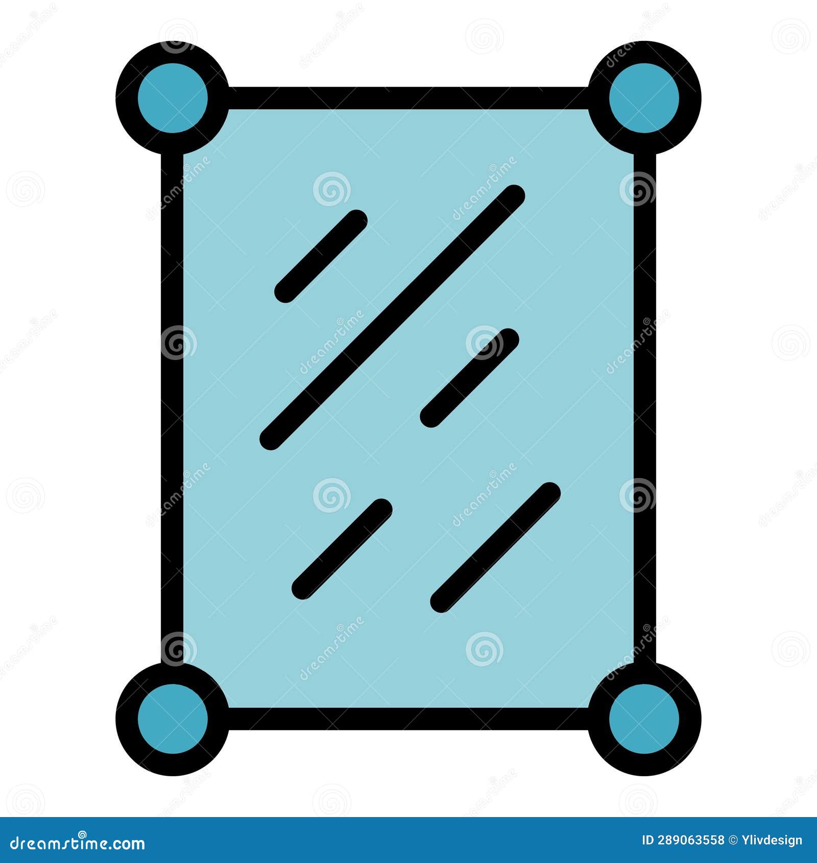 New Glass Production Icon Vector Flat Stock Illustration - Illustration ...