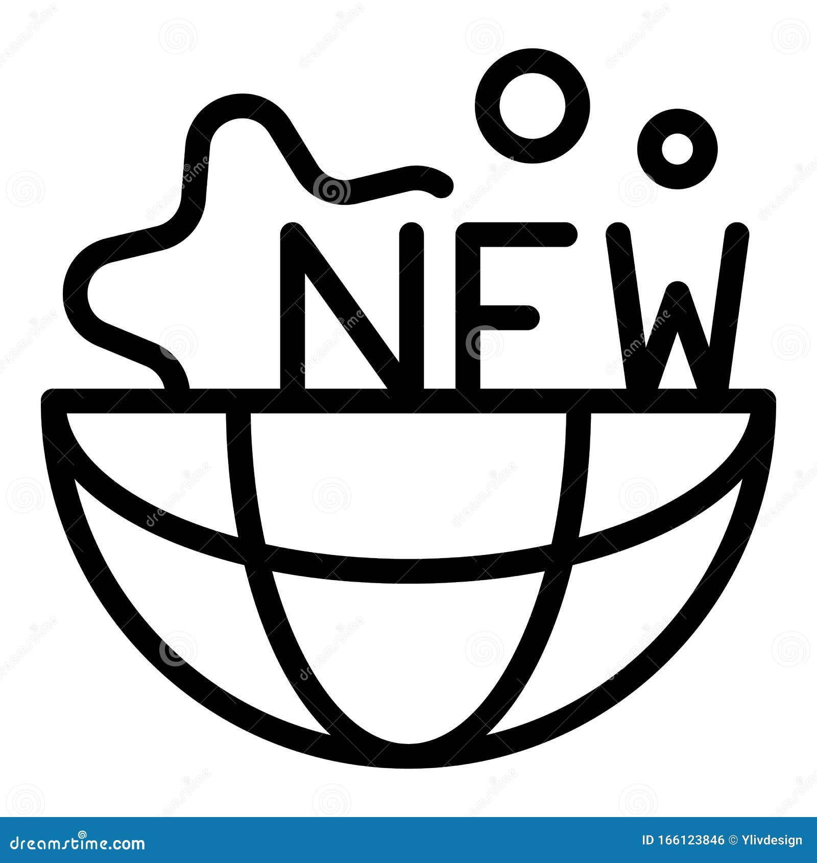 New Global Campaign Icon, Outline Style Stock Vector - Illustration of ...