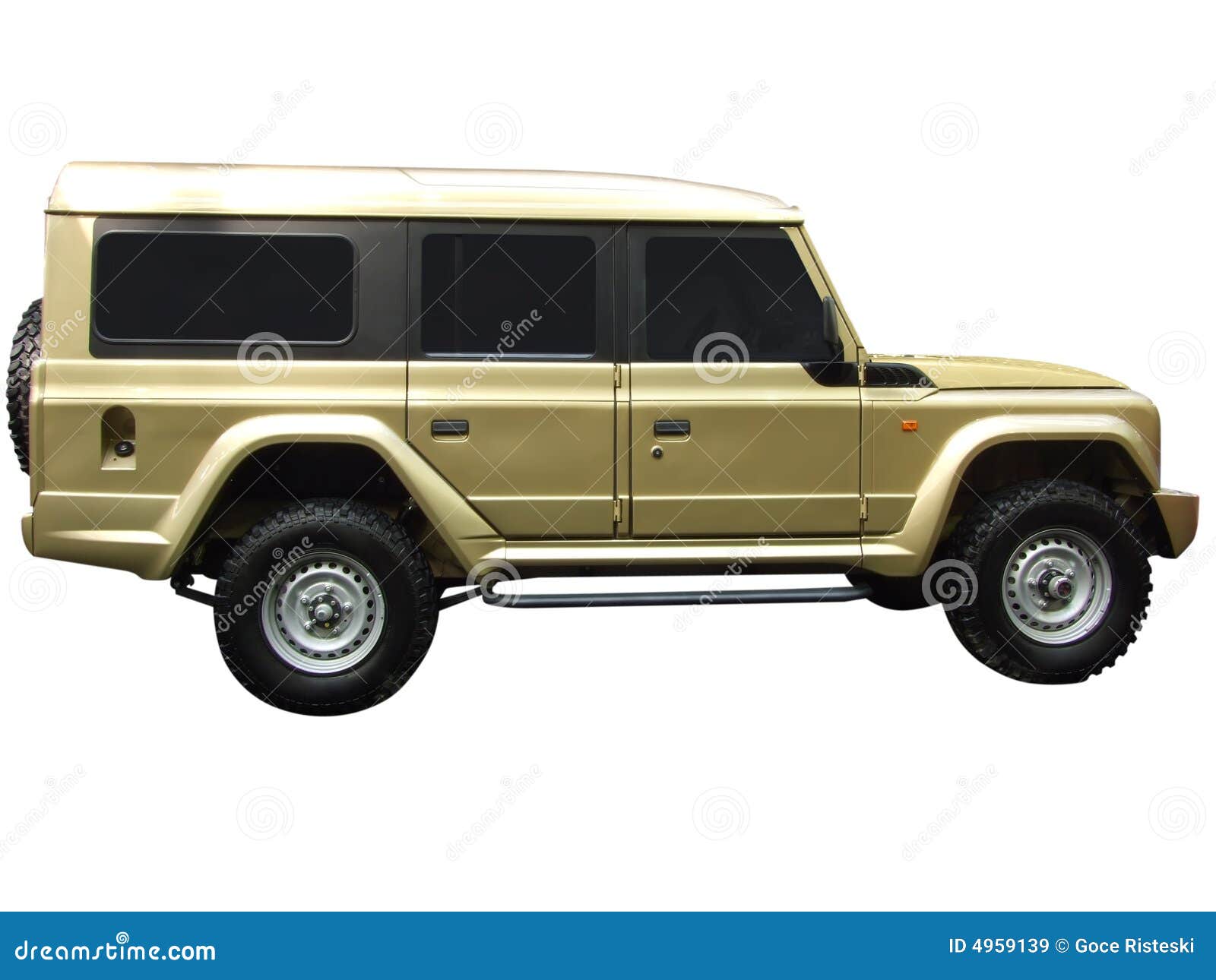 New gold metallic SUV stock image. Image of large, exclusive - 4959139