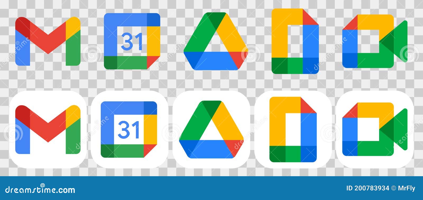 New 2020 Google Icons, Vector Illustration Editorial Stock Image ...