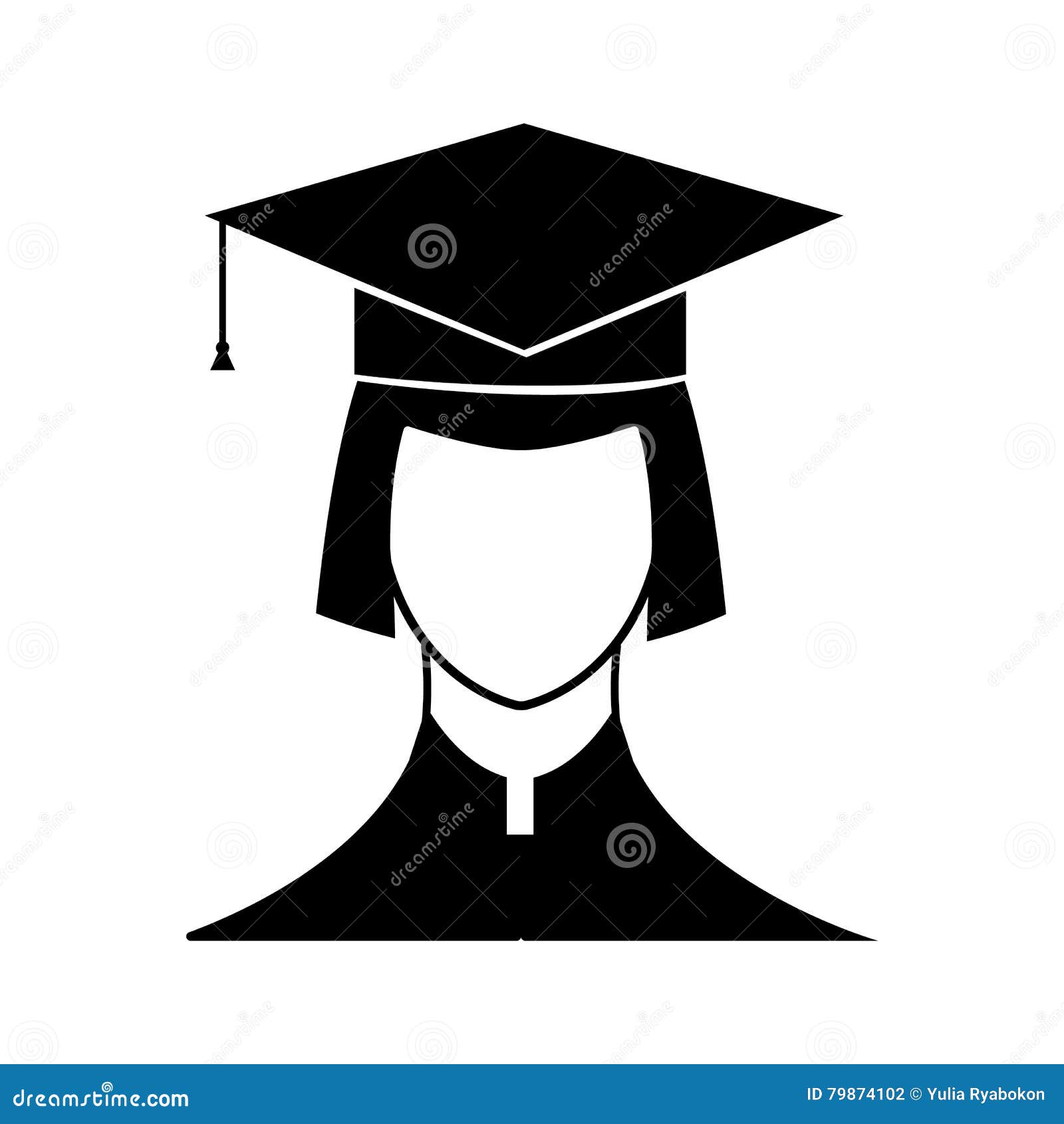 New graduate student icon stock vector. Illustration of element - 79874102