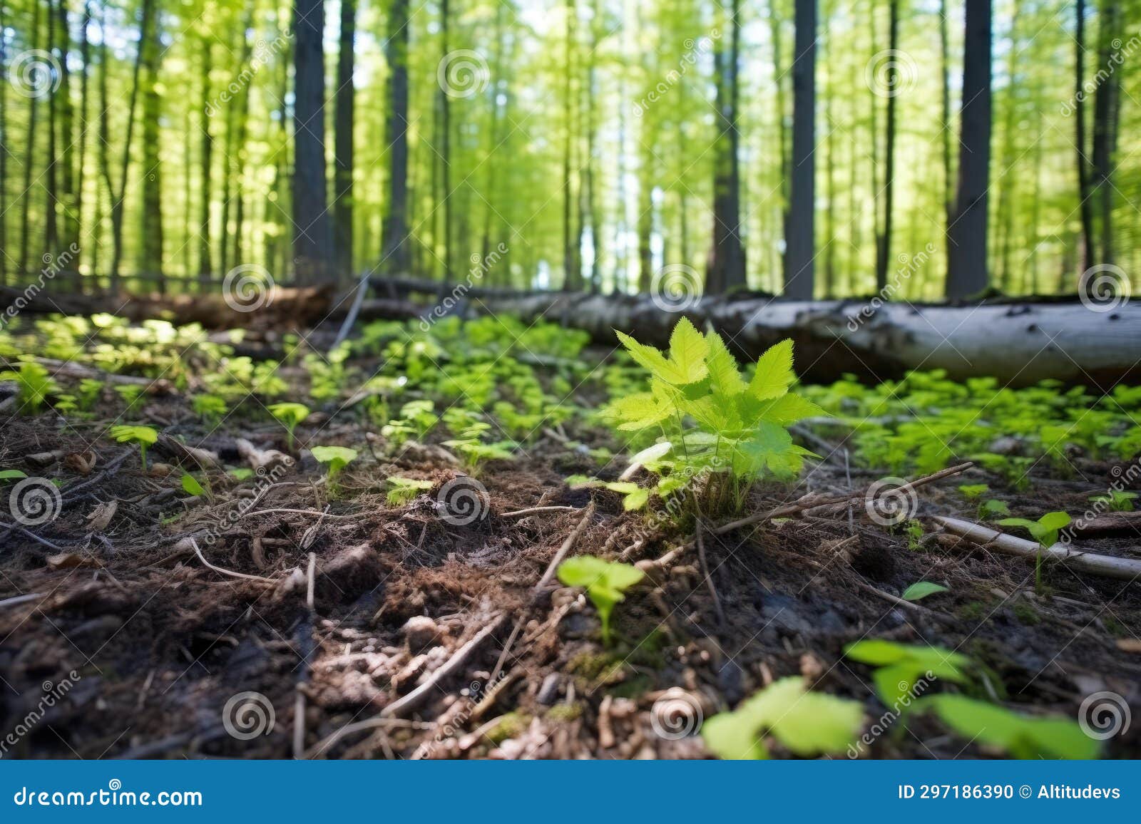 New Growth in Forest after Logging Stock Photo - Image of renewal ...