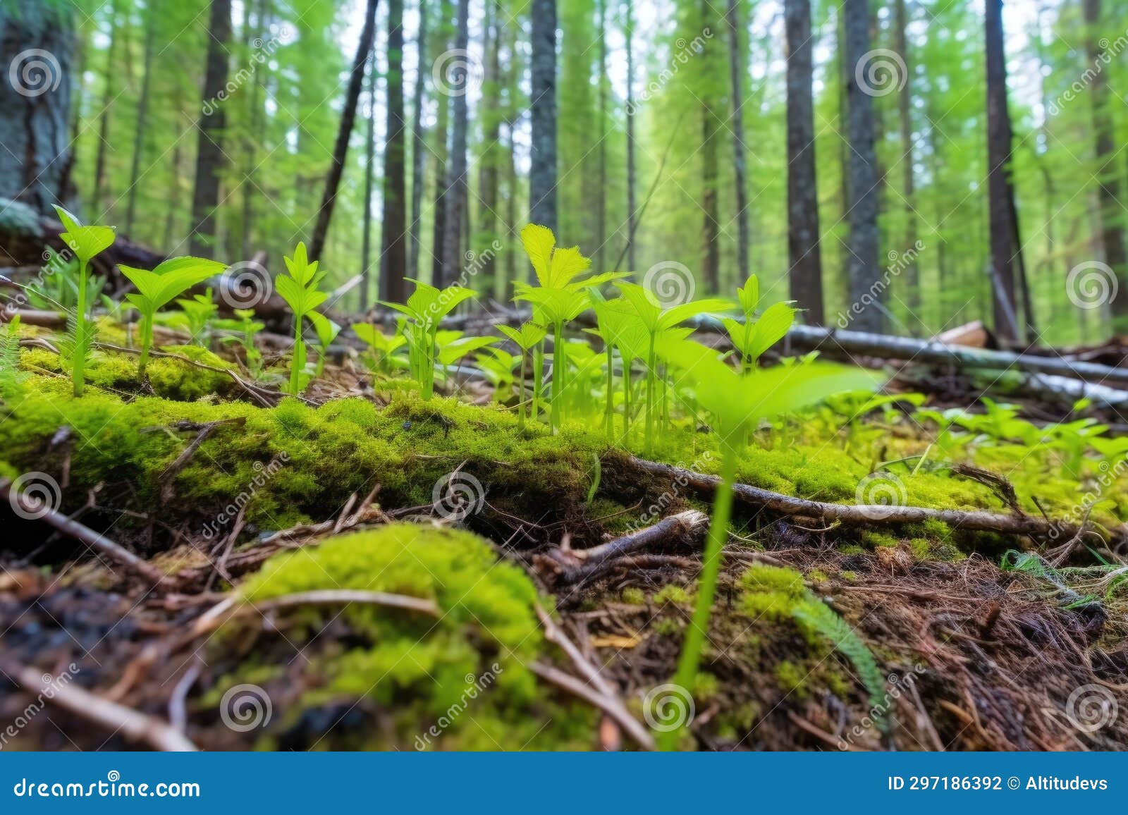 New Growth in Forest after Logging Stock Photo - Image of environmental ...