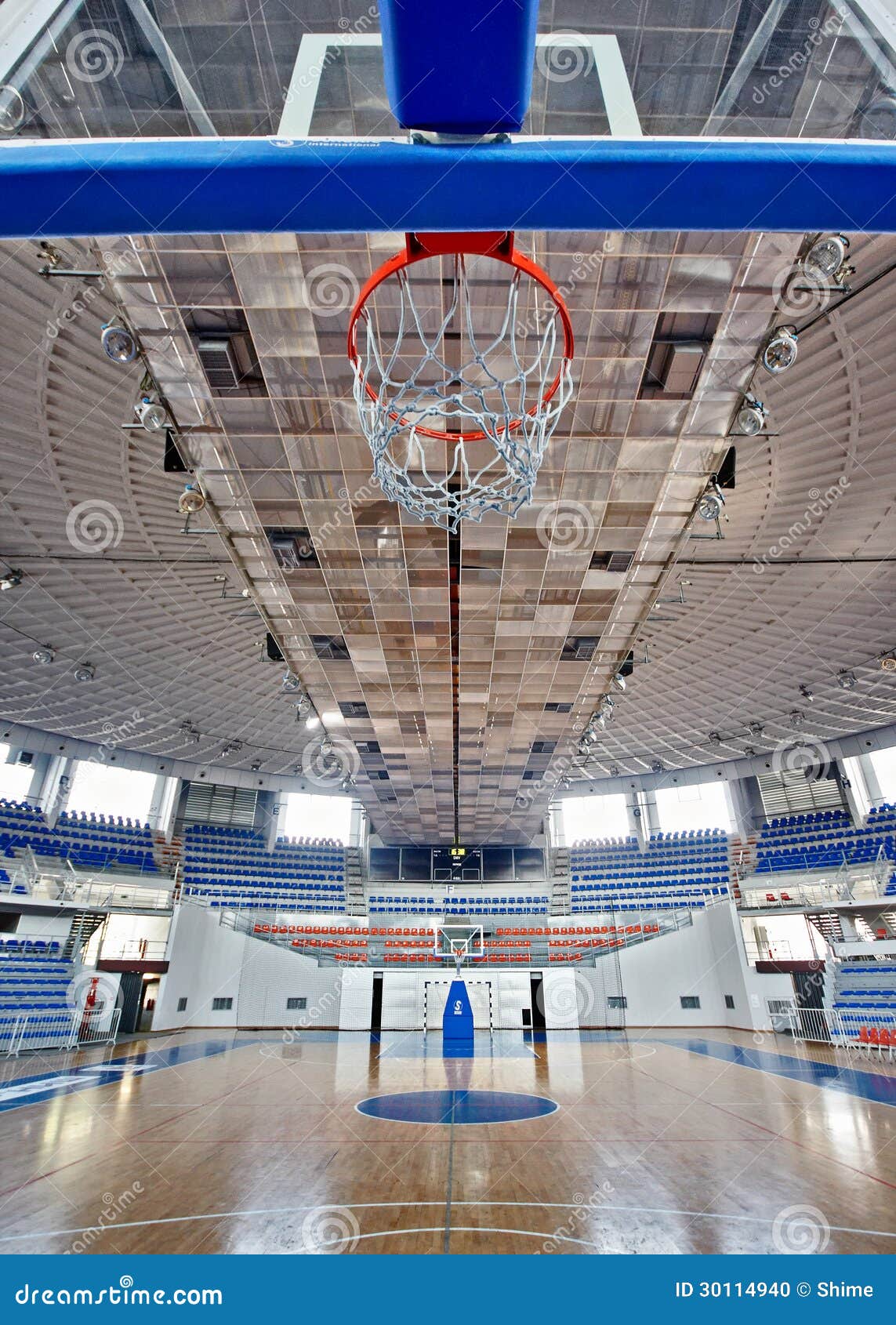 Basketball court stock photo. Image of wooden, paint - 30114940