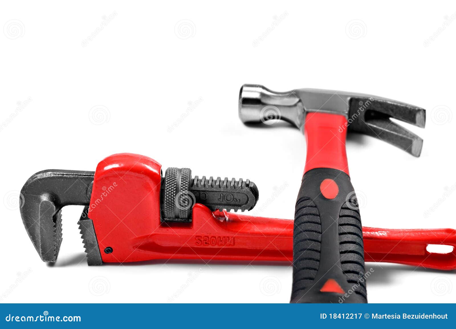 New hammer and wrench stock image. Image of construct - 18412217