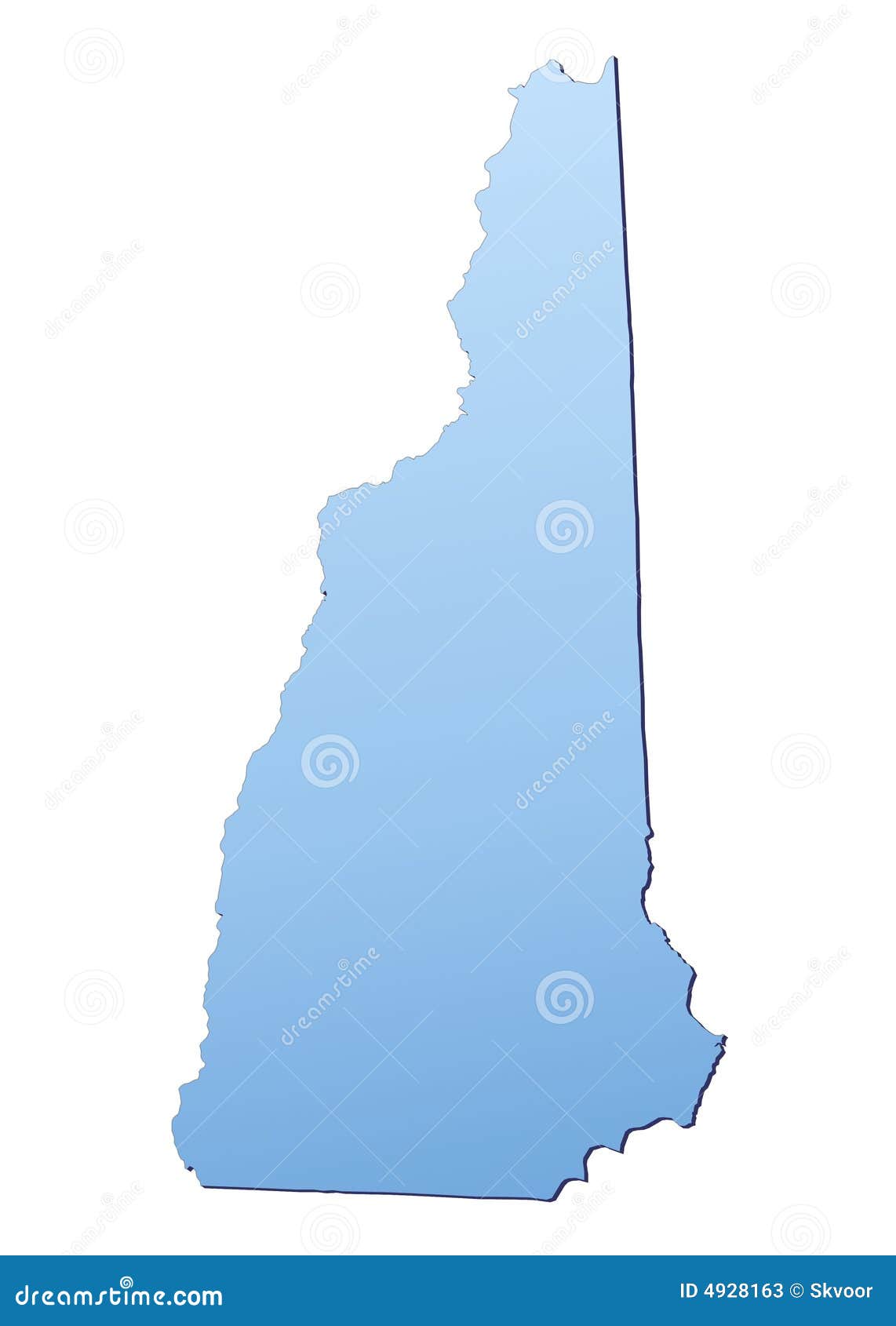 New Hampshire(USA) map stock illustration. Illustration of country ...
