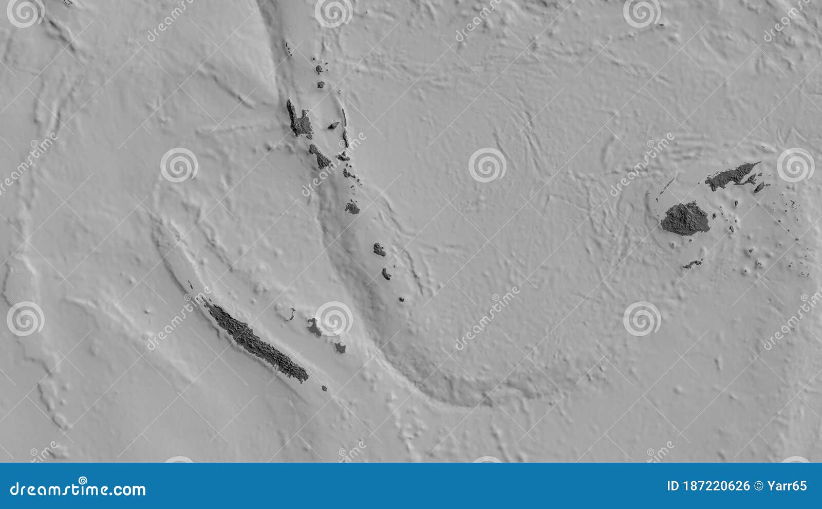 New Hebrides Tectonic Plate - Raster. Bilevel Stock Illustration ...