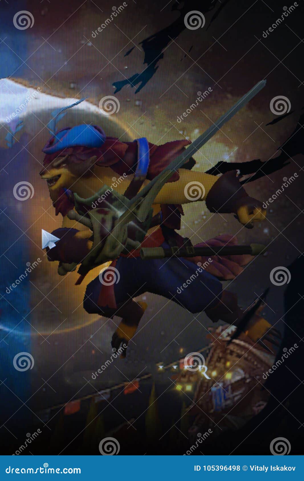 New hero DotA 2 pangolier editorial stock photo. Image of character ...