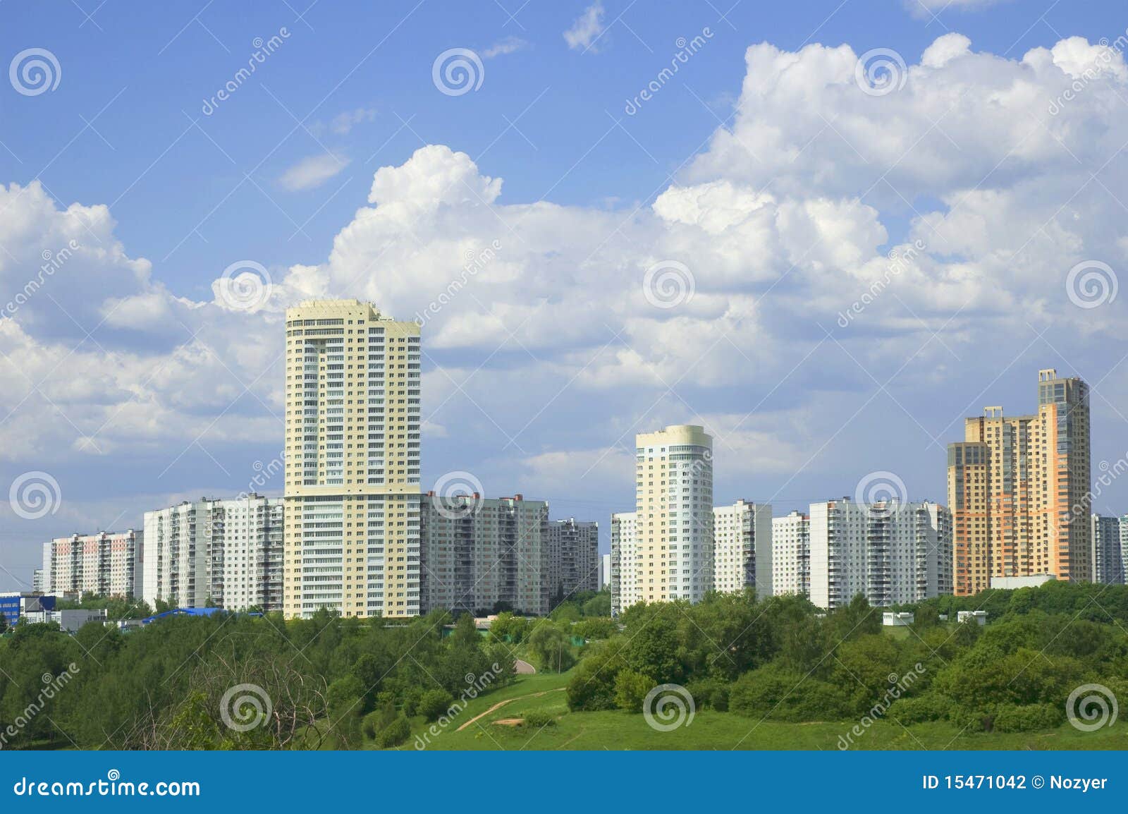 New high-rise buildings stock photo. Image of modern - 15471042